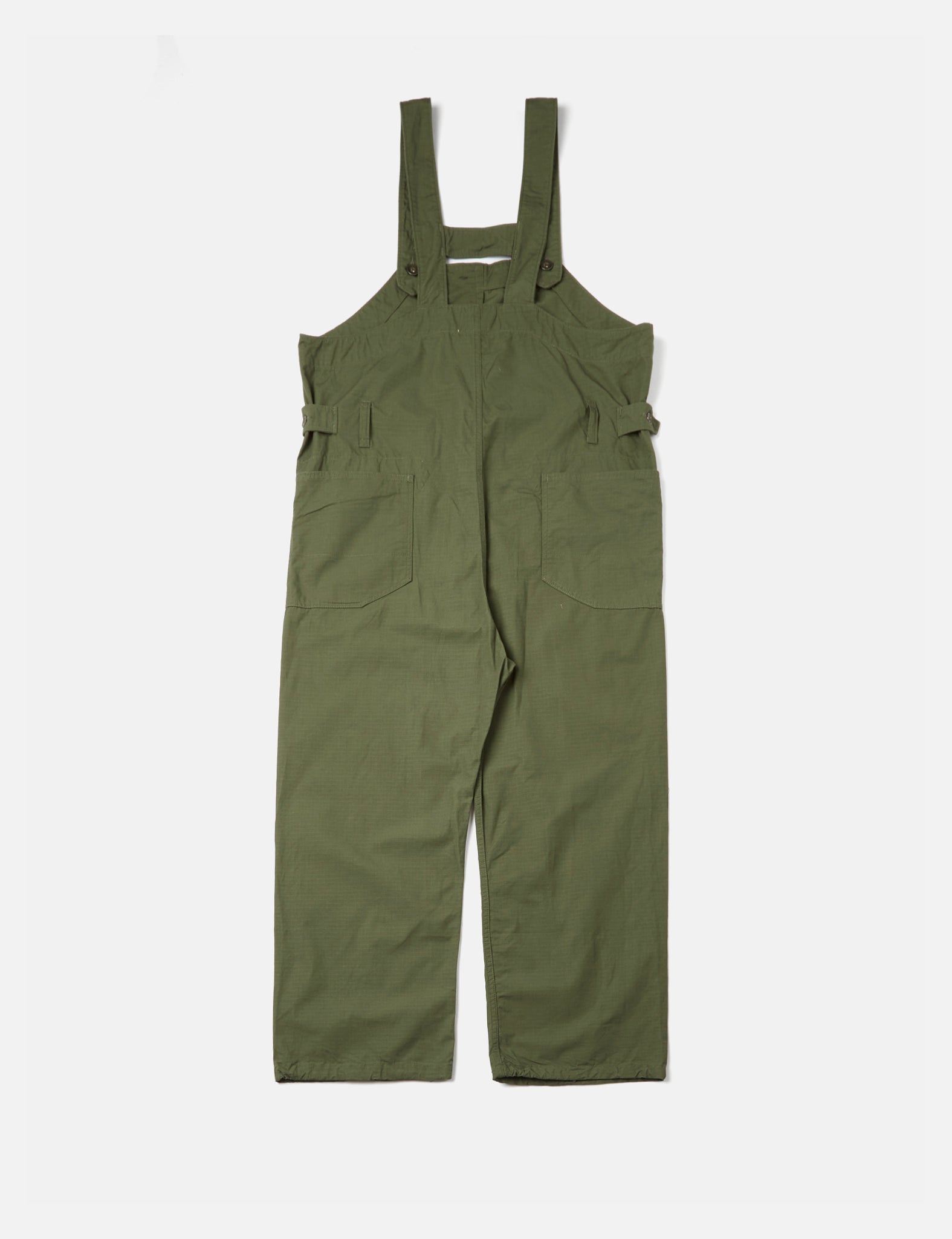 Engineered Garments Relaxed Ripstop Overalls - Olive Green | Garmentory