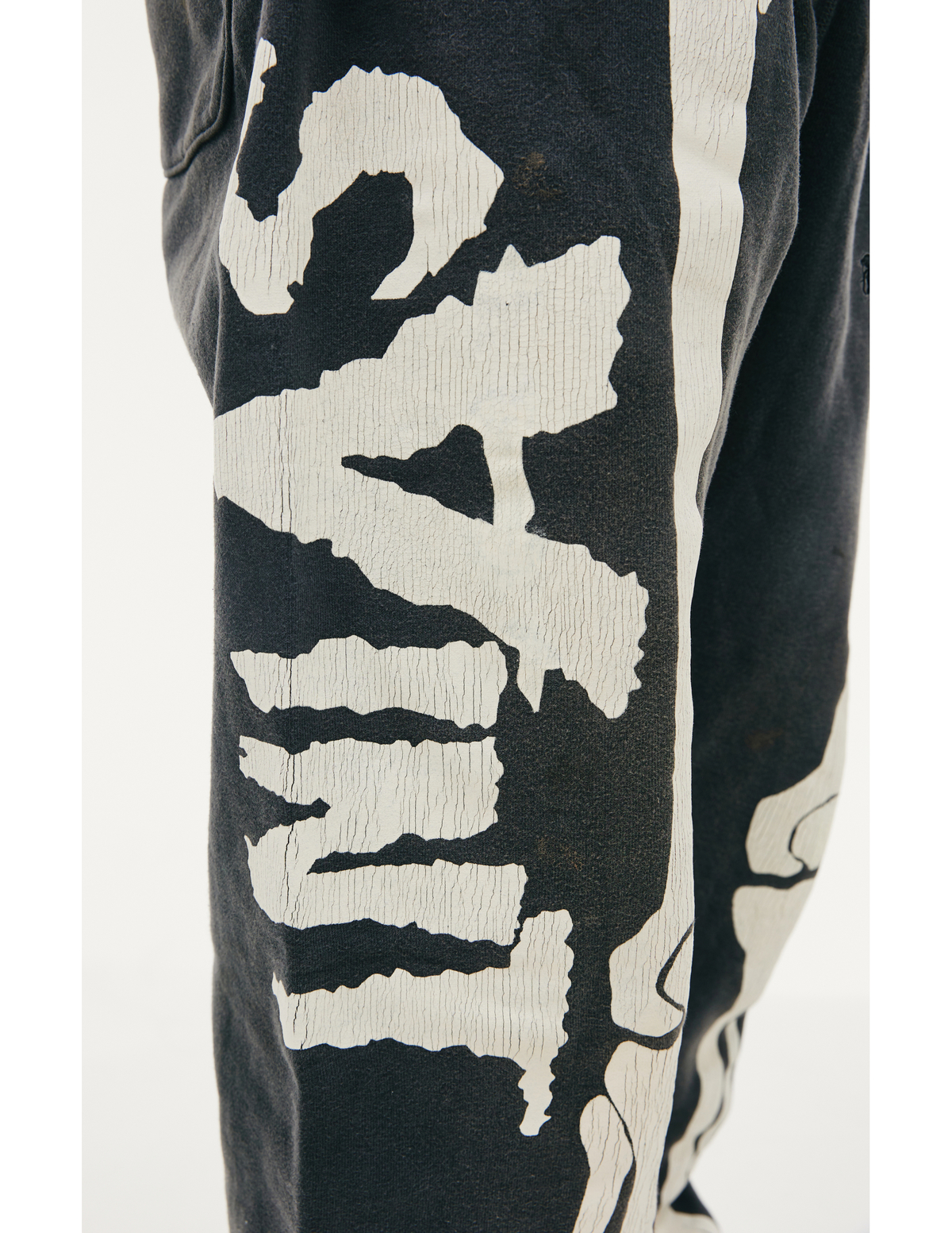 Saint Michael Bone Printed Sweatpants - Gray | Garmentory