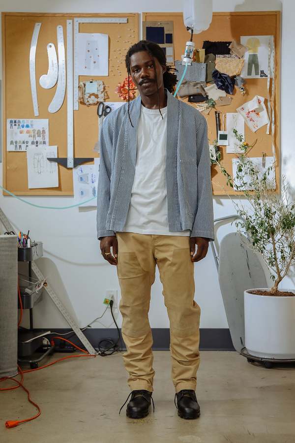 BTFL Work Kimono - Striped | Garmentory