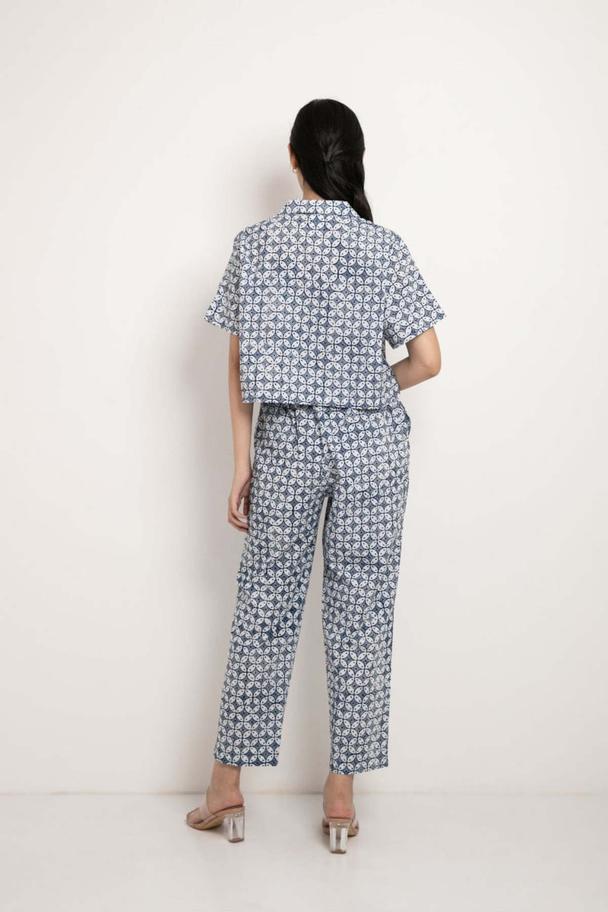 The Batik Library Batik Pants - Kawung Blue | Garmentory