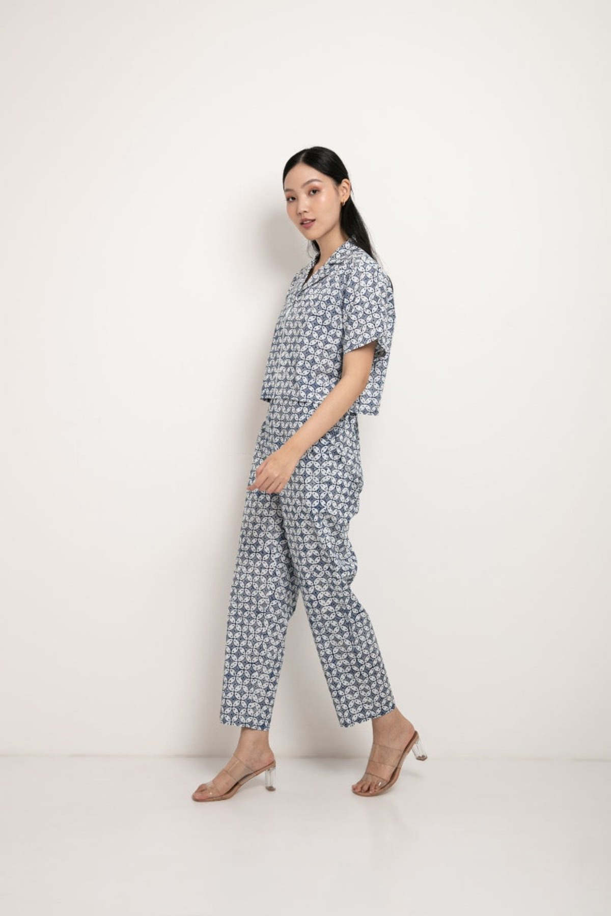 The Batik Library Batik Pants - Kawung Blue | Garmentory