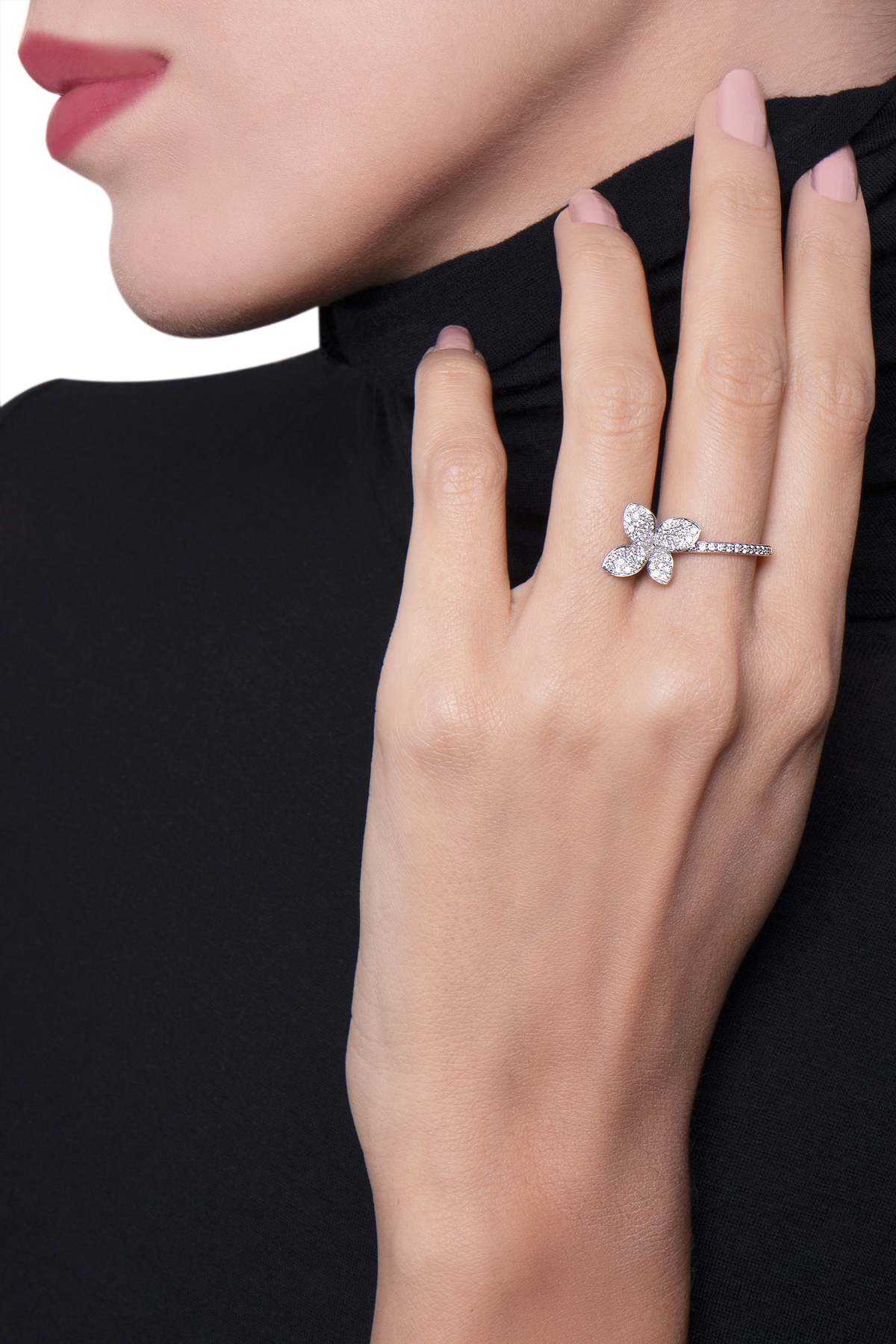 Diamond Dream Petit Flower Garden Ring - Multi | Garmentory