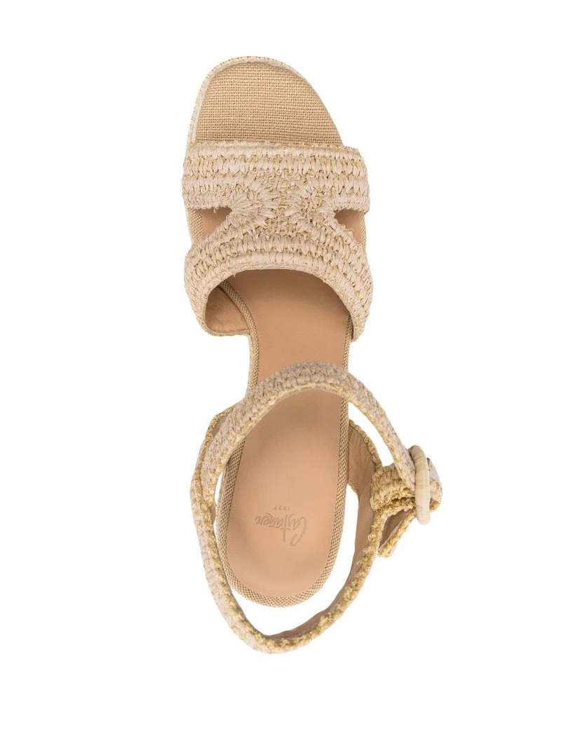 Castaner Adriana Platform Sandals - Natural Raffia | Garmentory