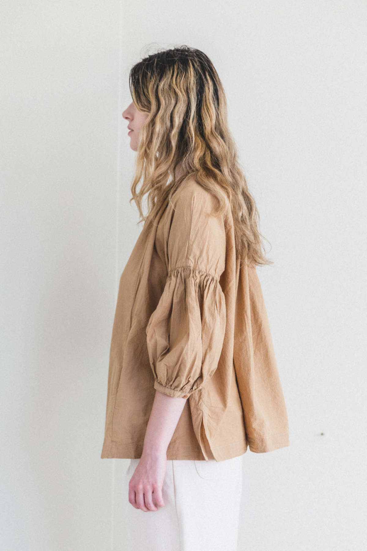 Casey Casey 3 By 3 Light Paper Shirt - Camel | Garmentory