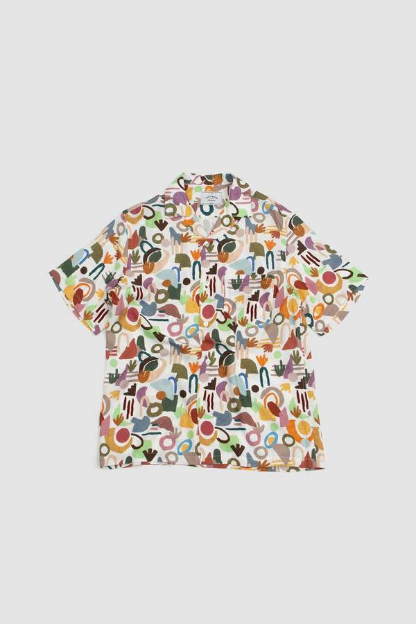 Portuguese Flannel Painting Shirt - White | Garmentory