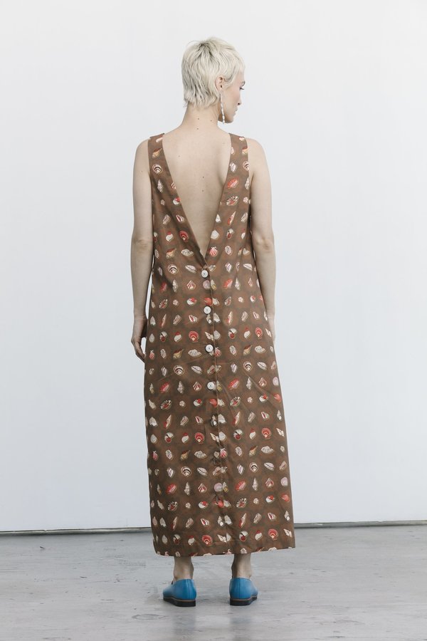 Carleen V back Dress - Venus Print | Garmentory