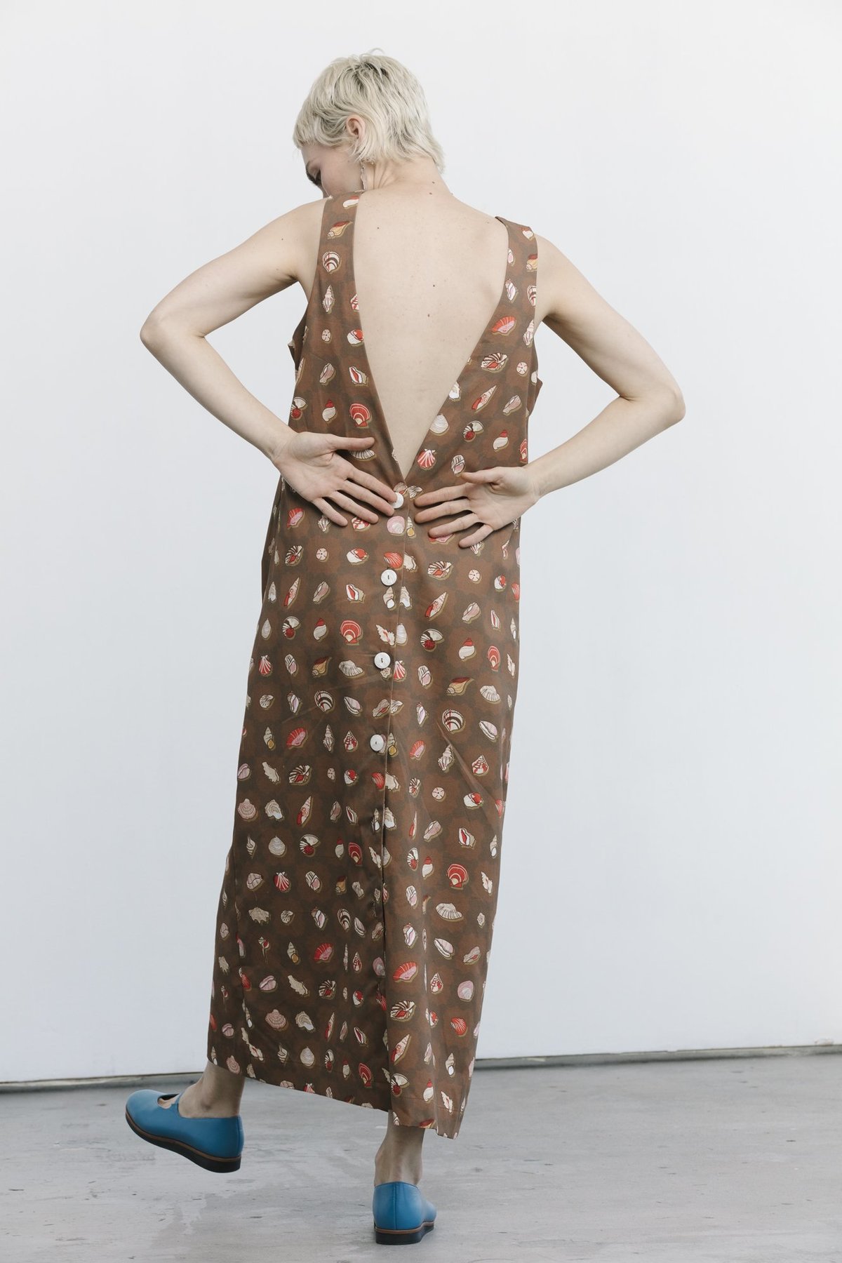 Carleen V back Dress - Venus Print | Garmentory