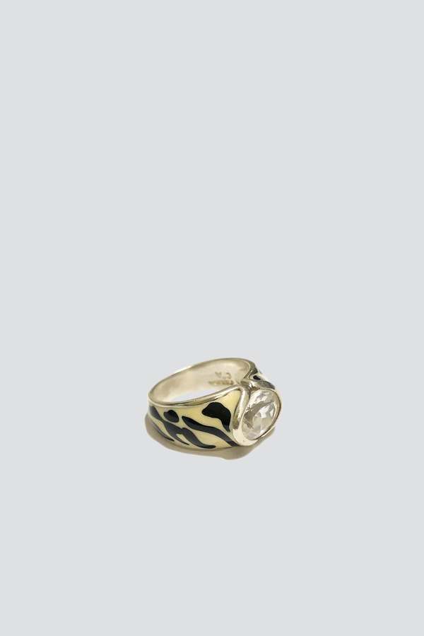 Vintage Topaz Zebra Ring - Sterling Silver | Garmentory