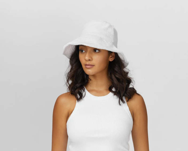 Freya Pampas Terry Bucket - Bone | Garmentory