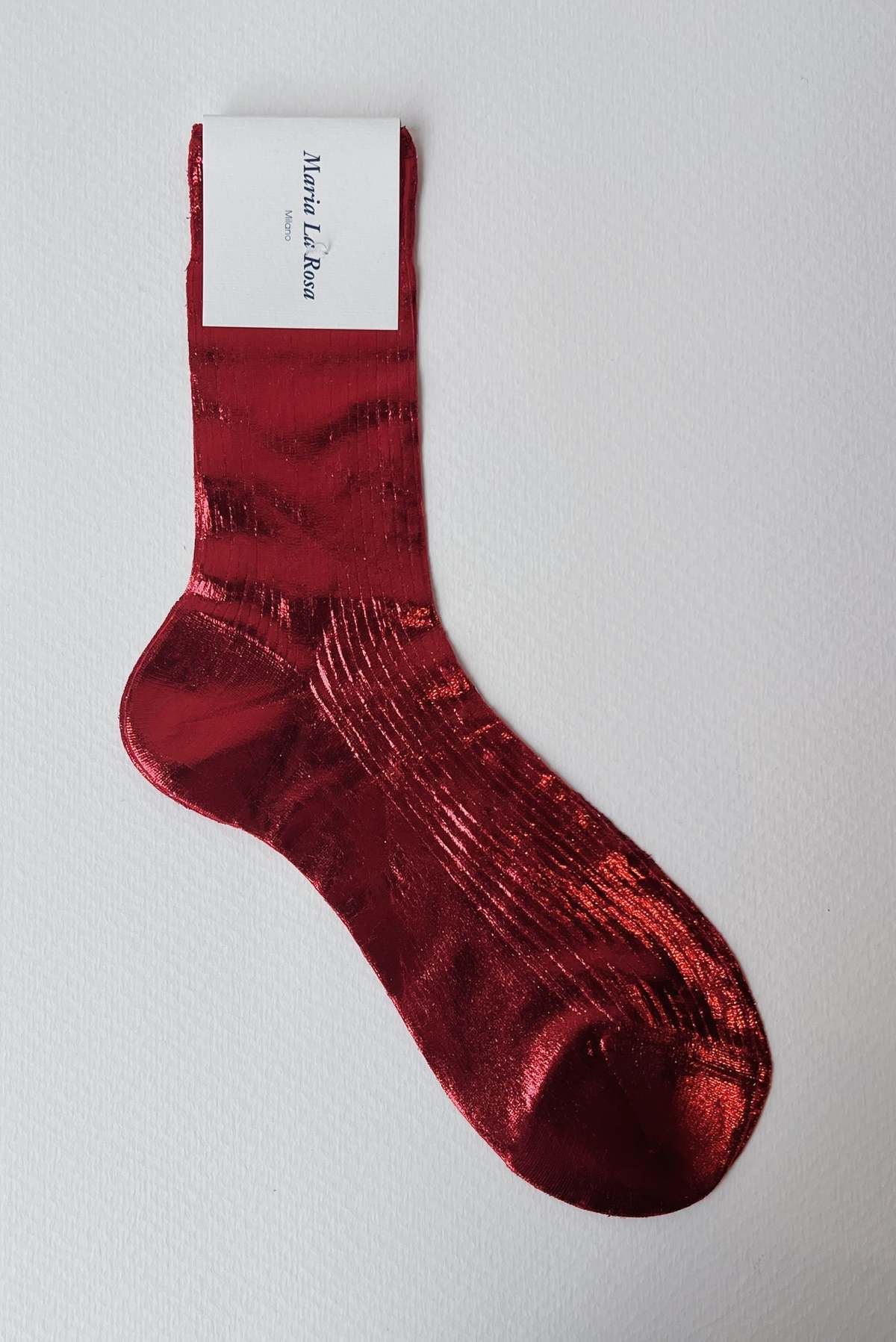Maria La Rosa LAMINATED RIBBED SOCK - Multi | Garmentory
