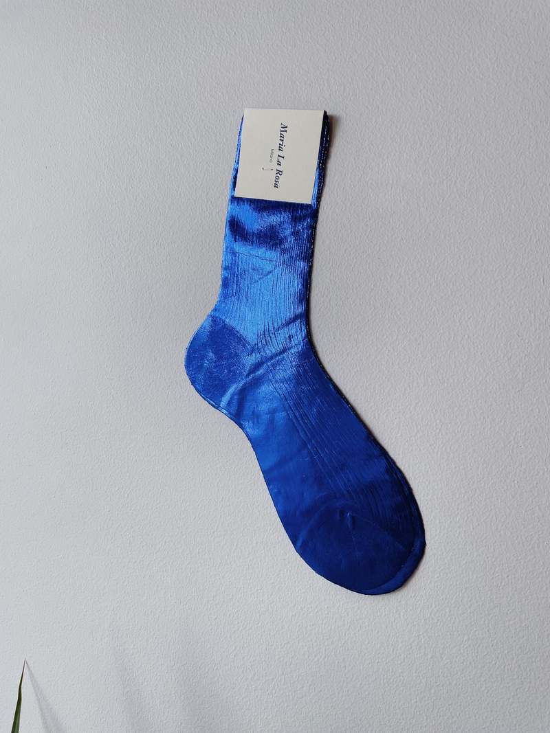 Maria La Rosa LAMINATED RIBBED SOCK - Multi | Garmentory