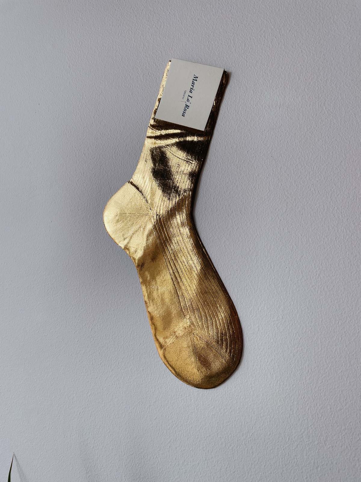Maria La Rosa LAMINATED RIBBED SOCK - Multi | Garmentory