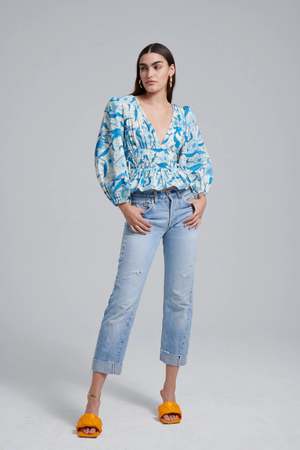 Love the Label Elle Top - Blue | Garmentory