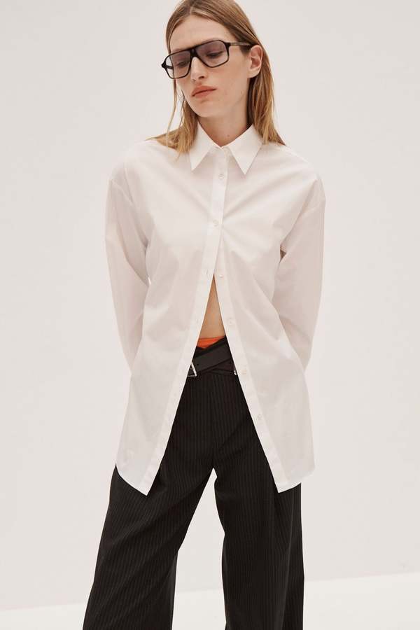 MONSE BELTED BACK SHIRT | Garmentory