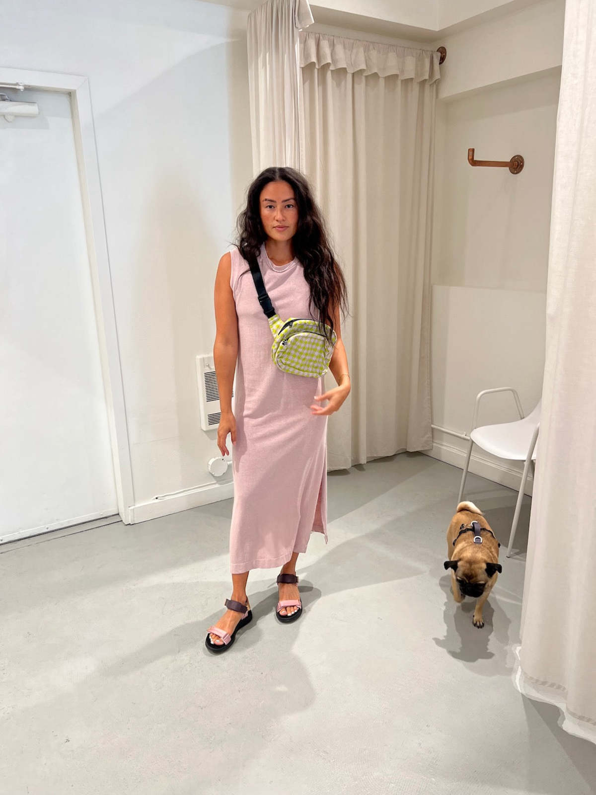 Jungmaven Hermosa Dress - Rose Quartz | Garmentory