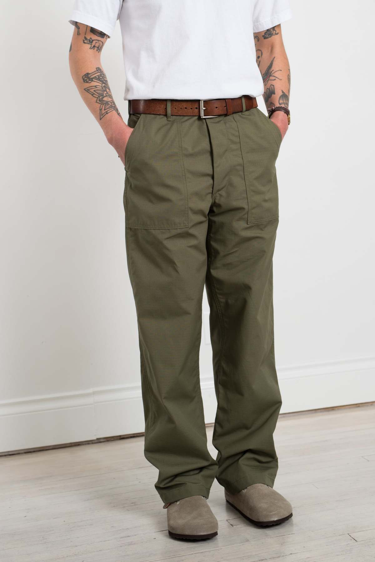 Orslow US Army Fatigue Pants Rip Stop Regular Fit - Army Green | Garmentory
