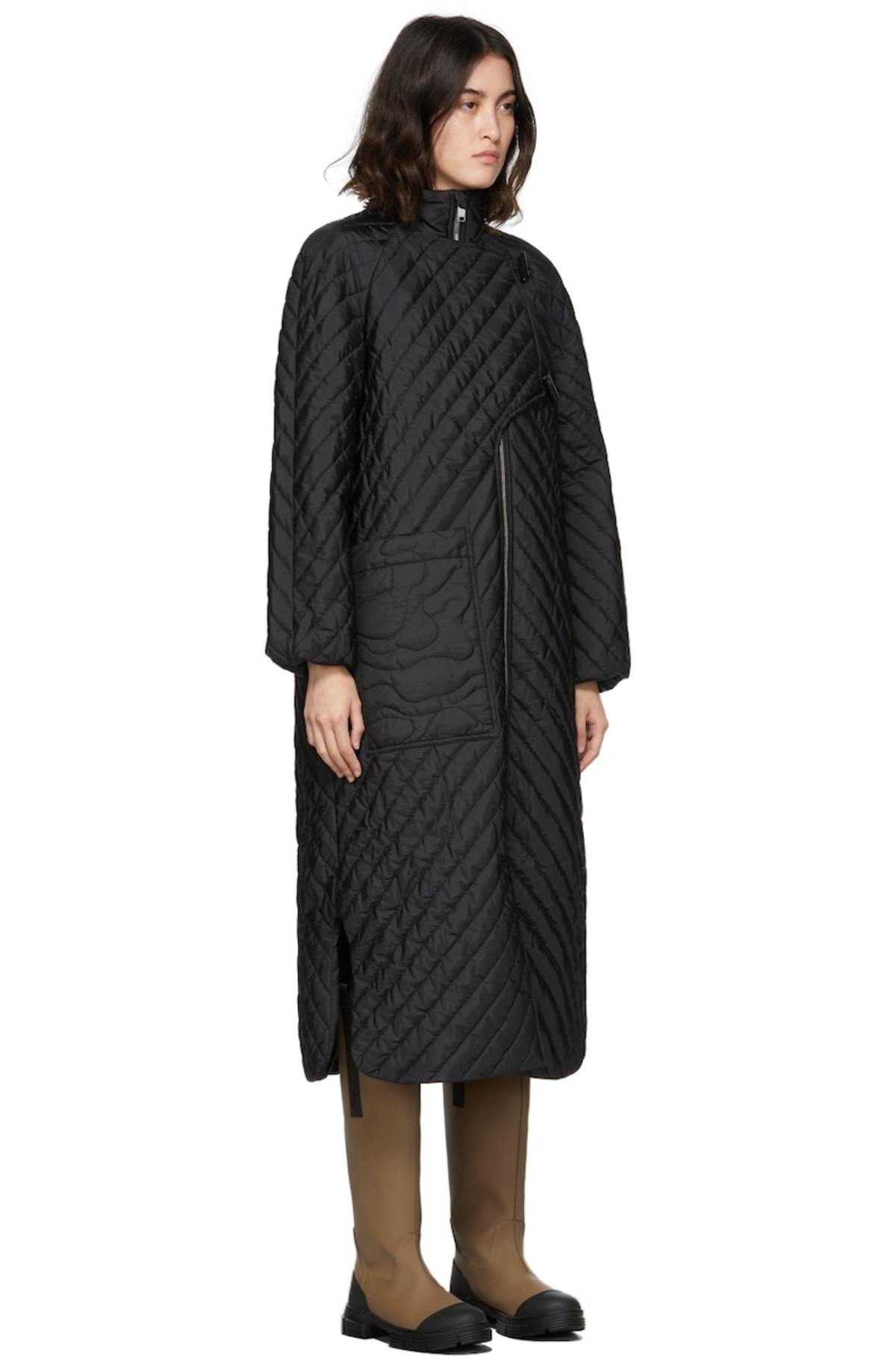 GANNI Quilted Recycled Ripstop Coat | Garmentory