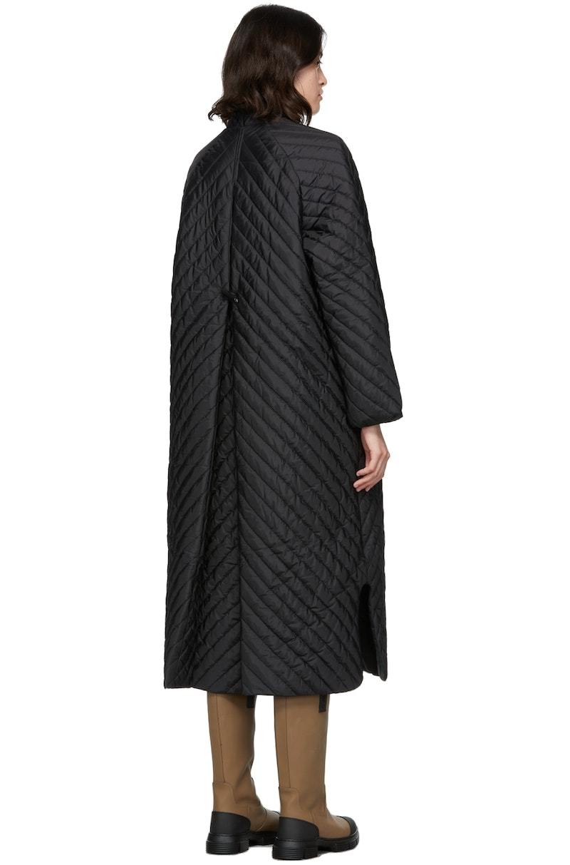 GANNI Quilted Recycled Ripstop Coat | Garmentory