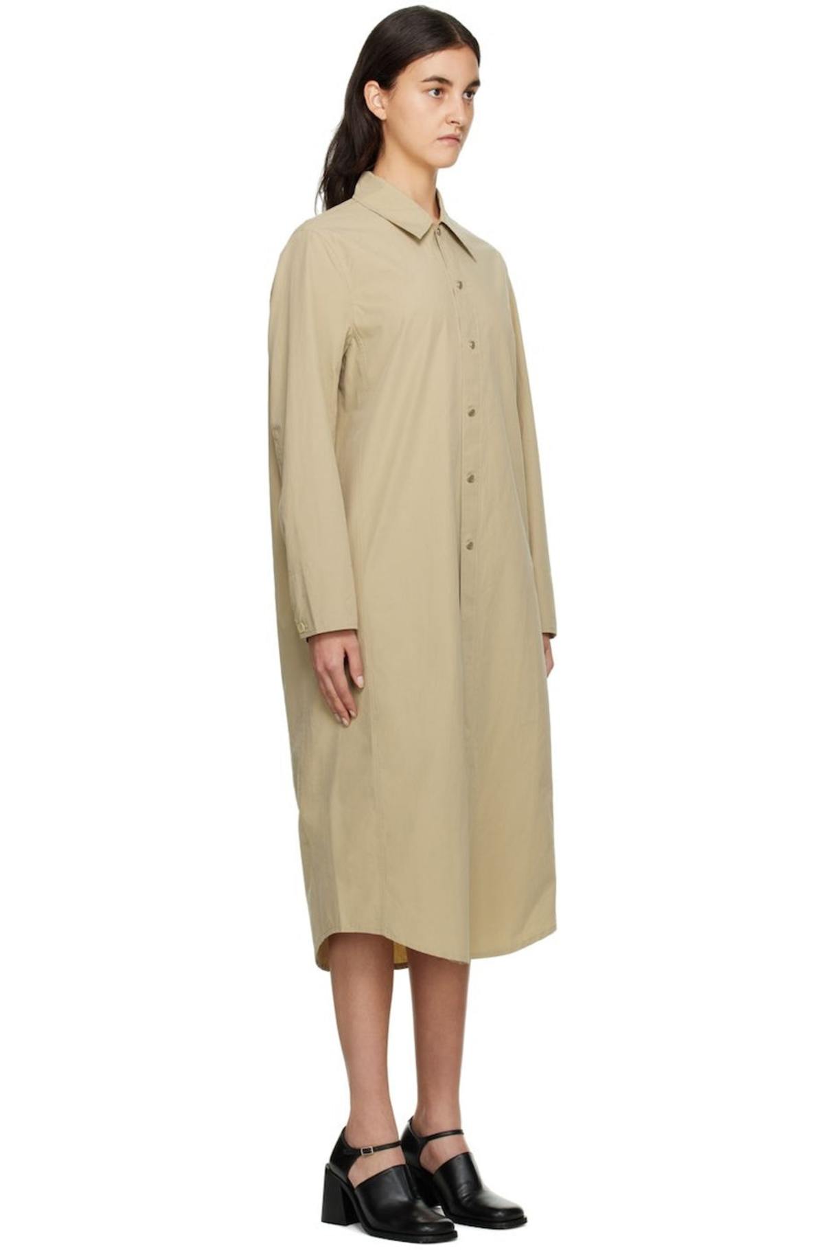 Our Legacy Khaki Welding Shirt Maxi Dress | Garmentory