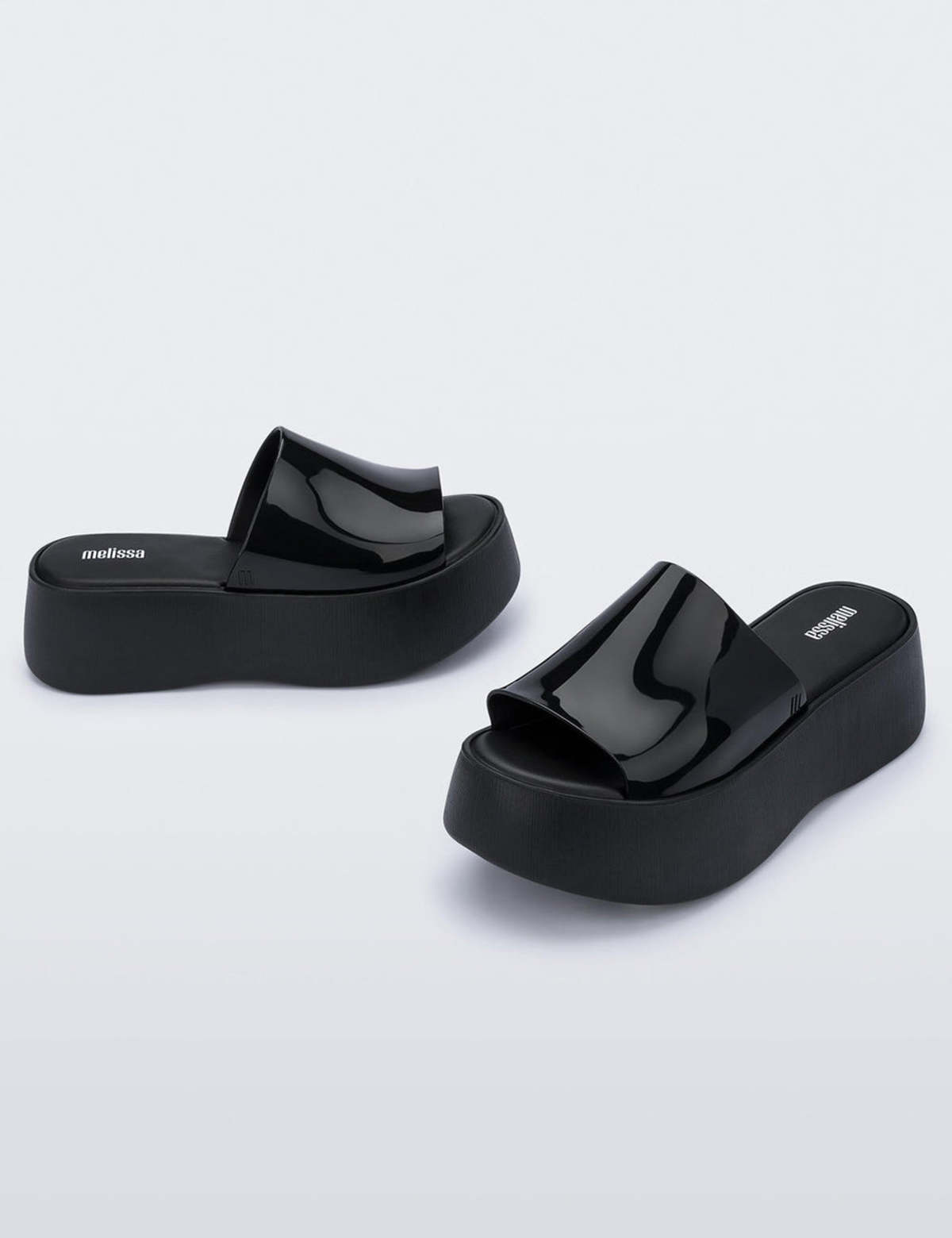 Melissa Becky Slide Platform - Black | Garmentory