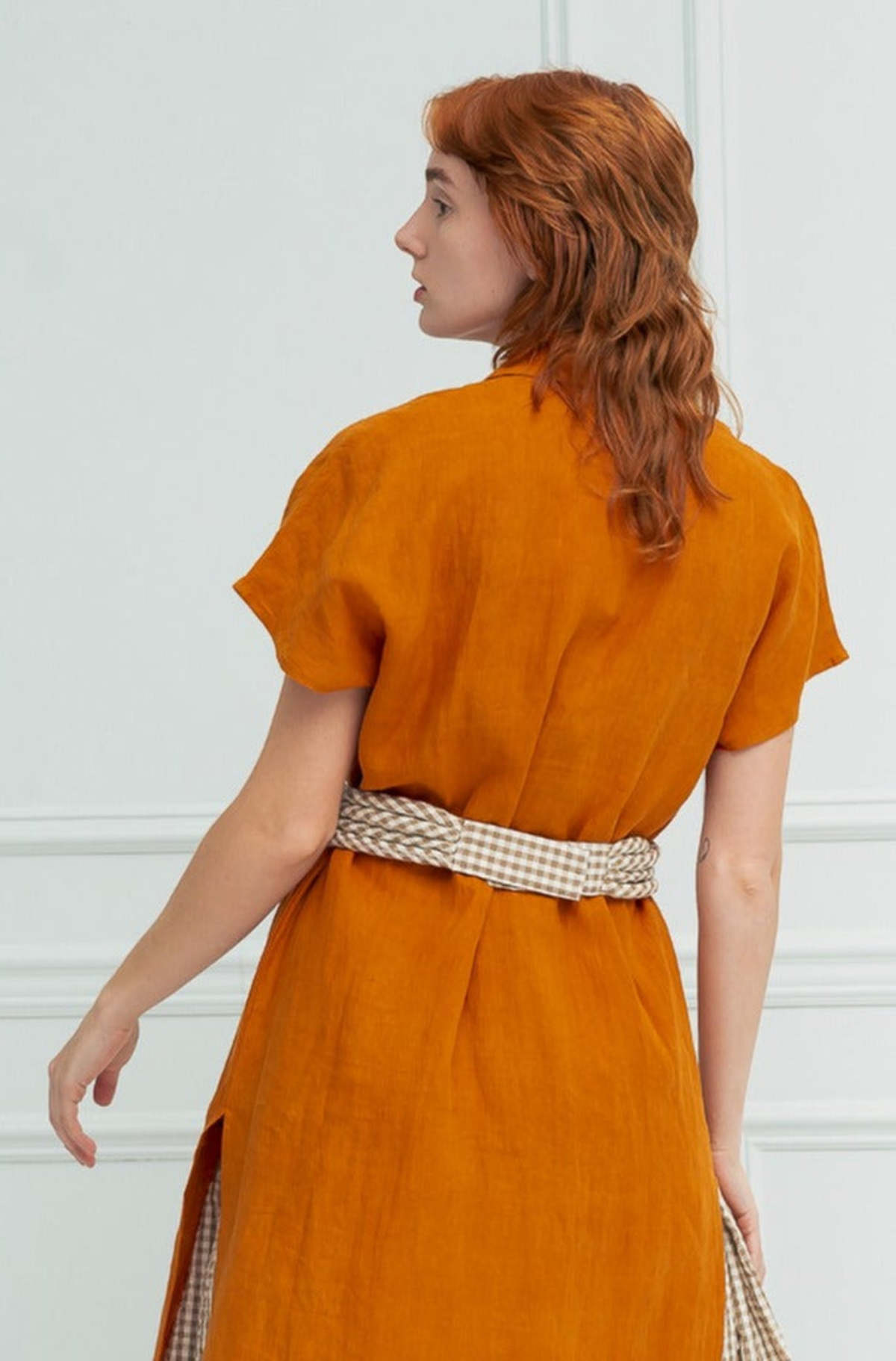 RUJUTA SHETH Lily Belt - Tawny Chex | Garmentory
