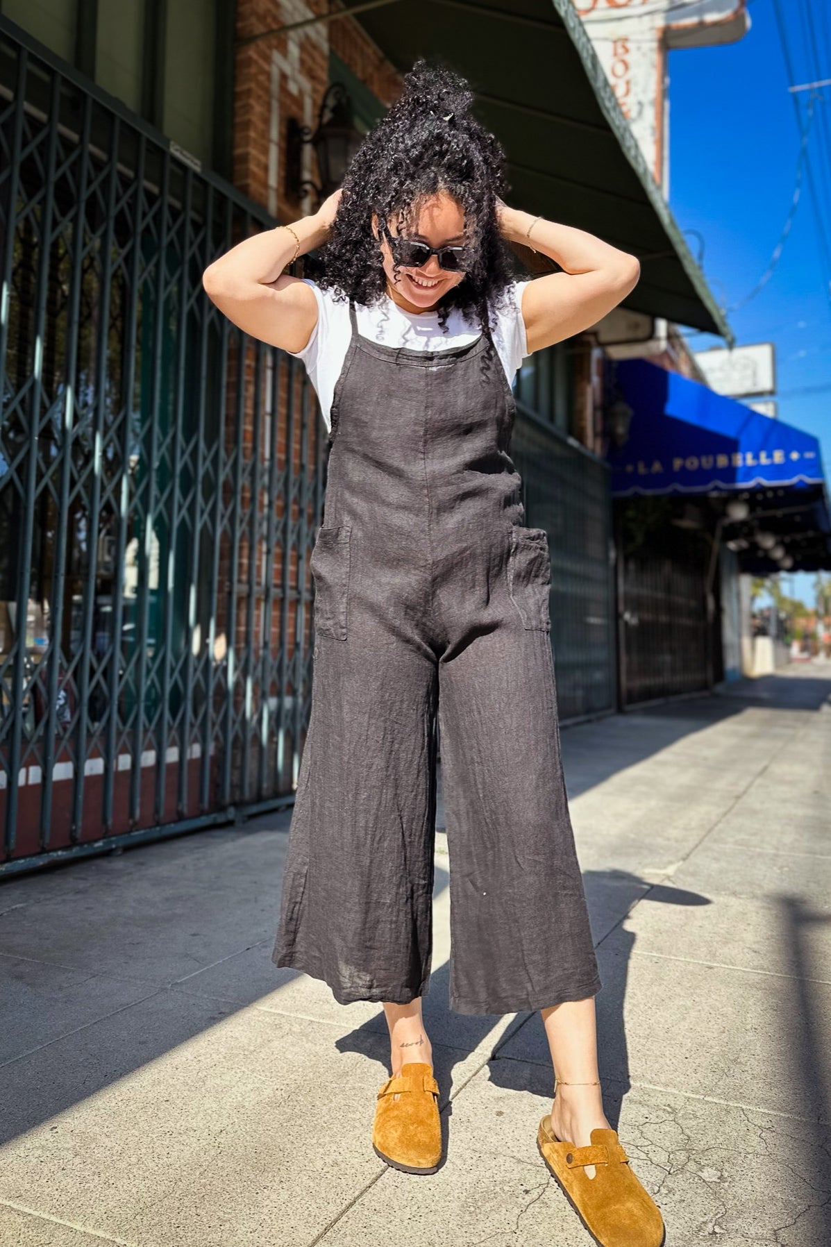 Linen Overalls with Pockets | Garmentory