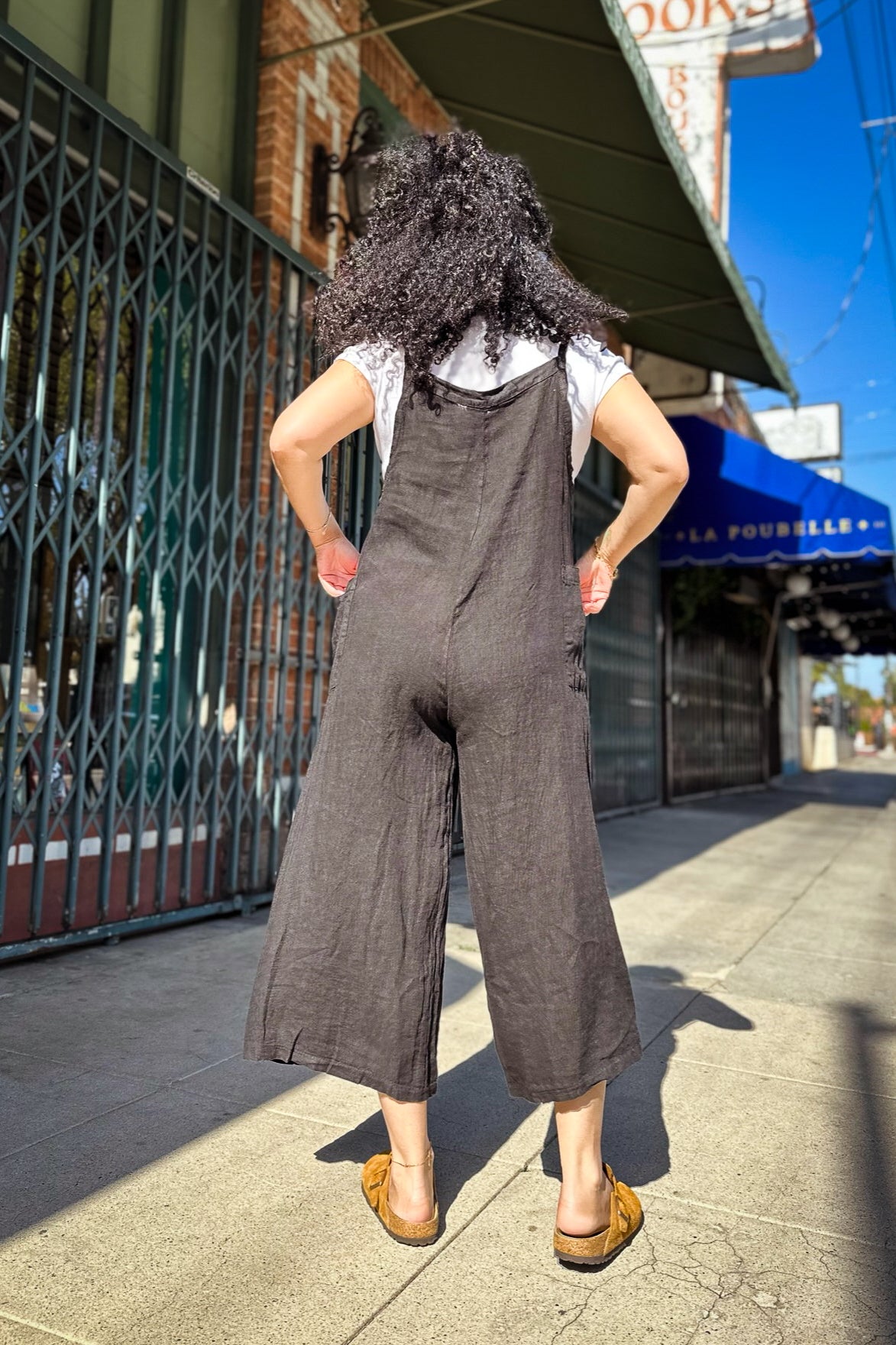 Linen Overalls with Pockets | Garmentory