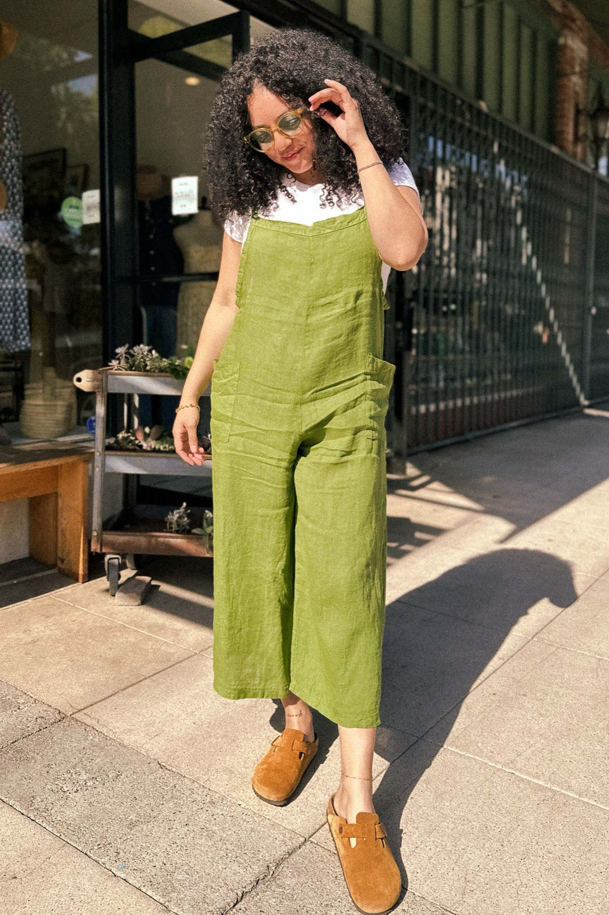 Linen Overalls with Pockets | Garmentory