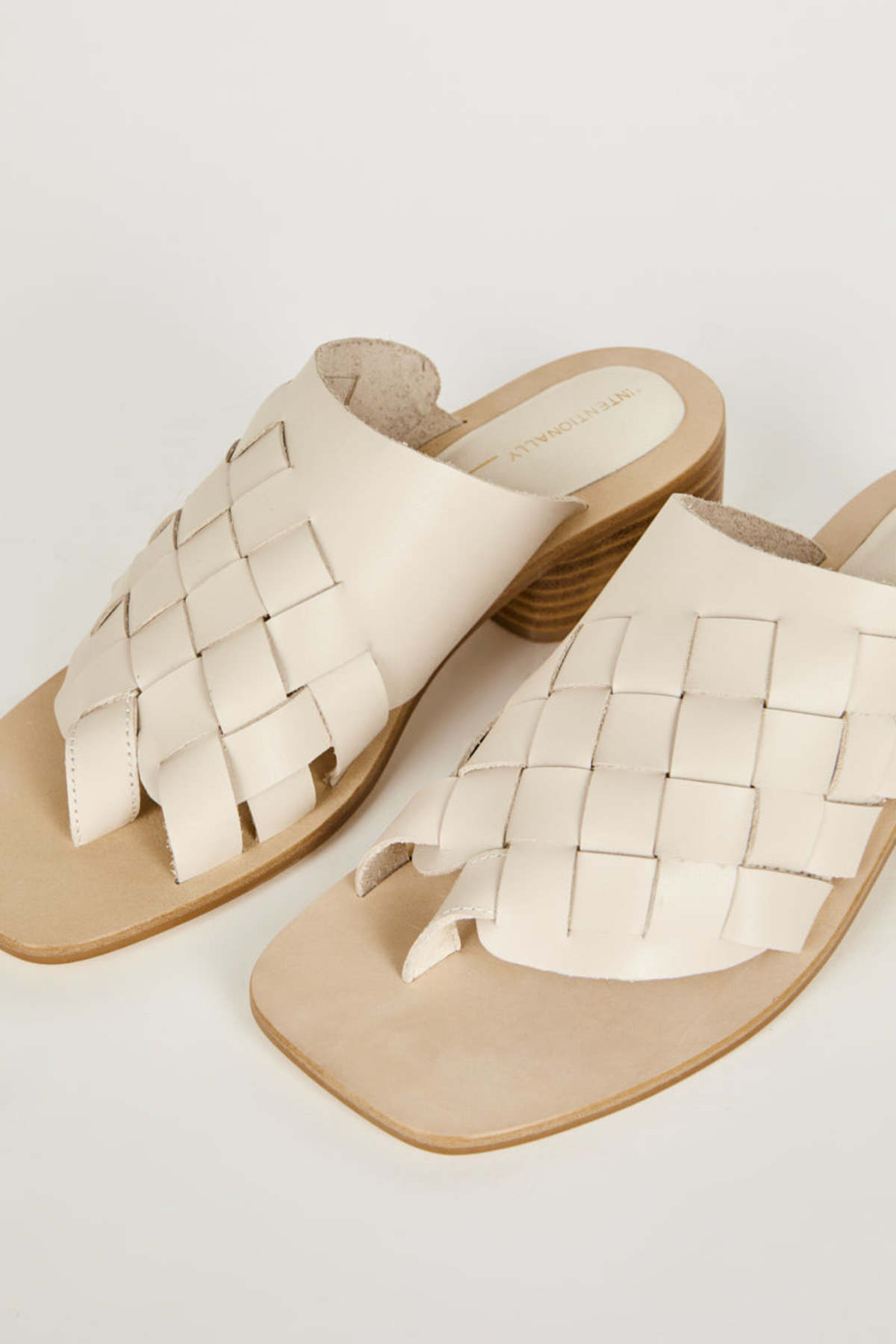 "INTENTIONALLY __________." Kelly City Sandal - Cream | Garmentory