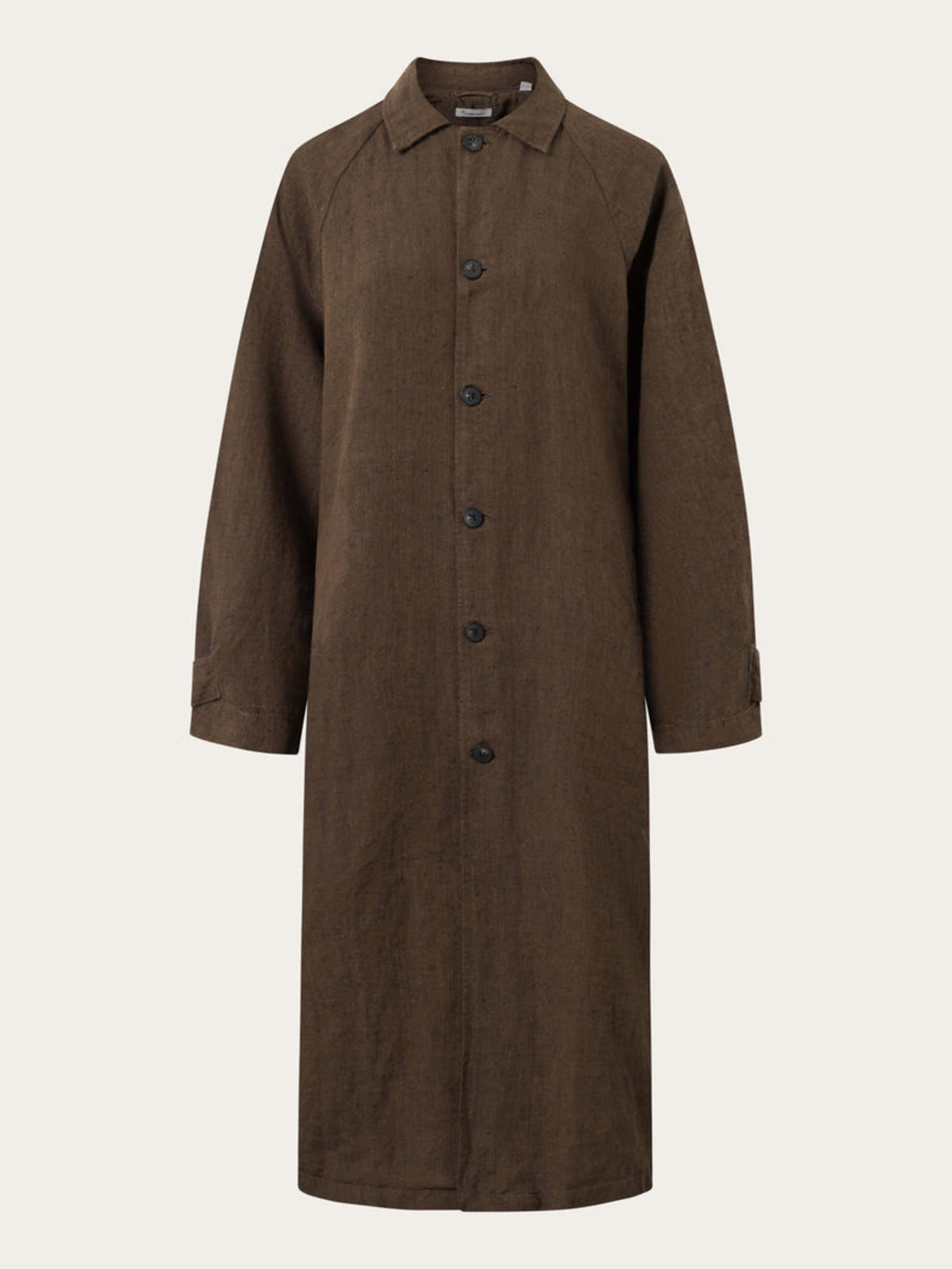 knowledge cotton apparel Loose linen car coat - Cub | Garmentory