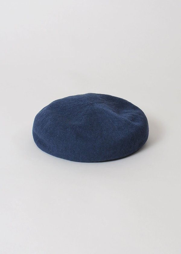 Conifer Linen Beret - Navy | Garmentory