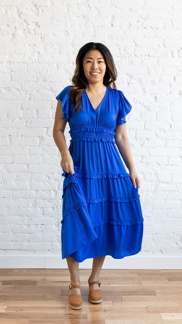 Pinch Royal Dress - Royal Blue | Garmentory