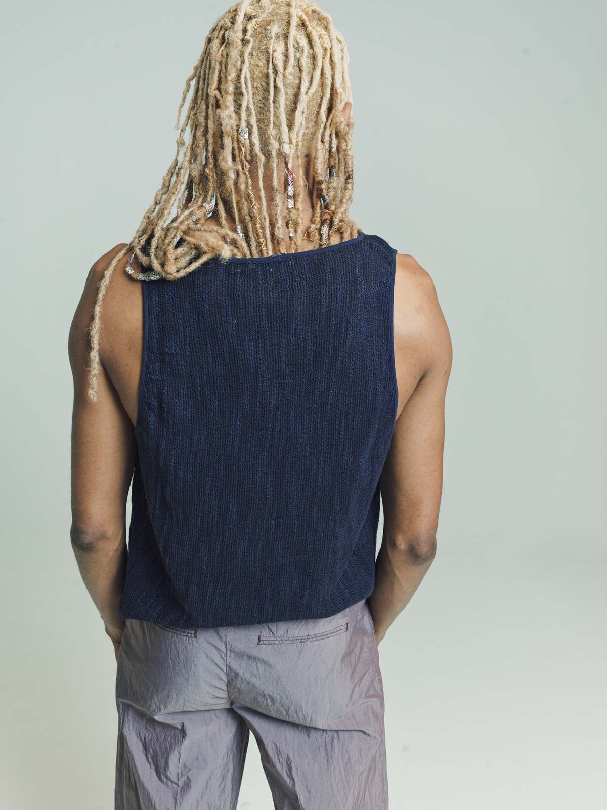 Our Legacy Yawning Linen Singlet - Navy | Garmentory