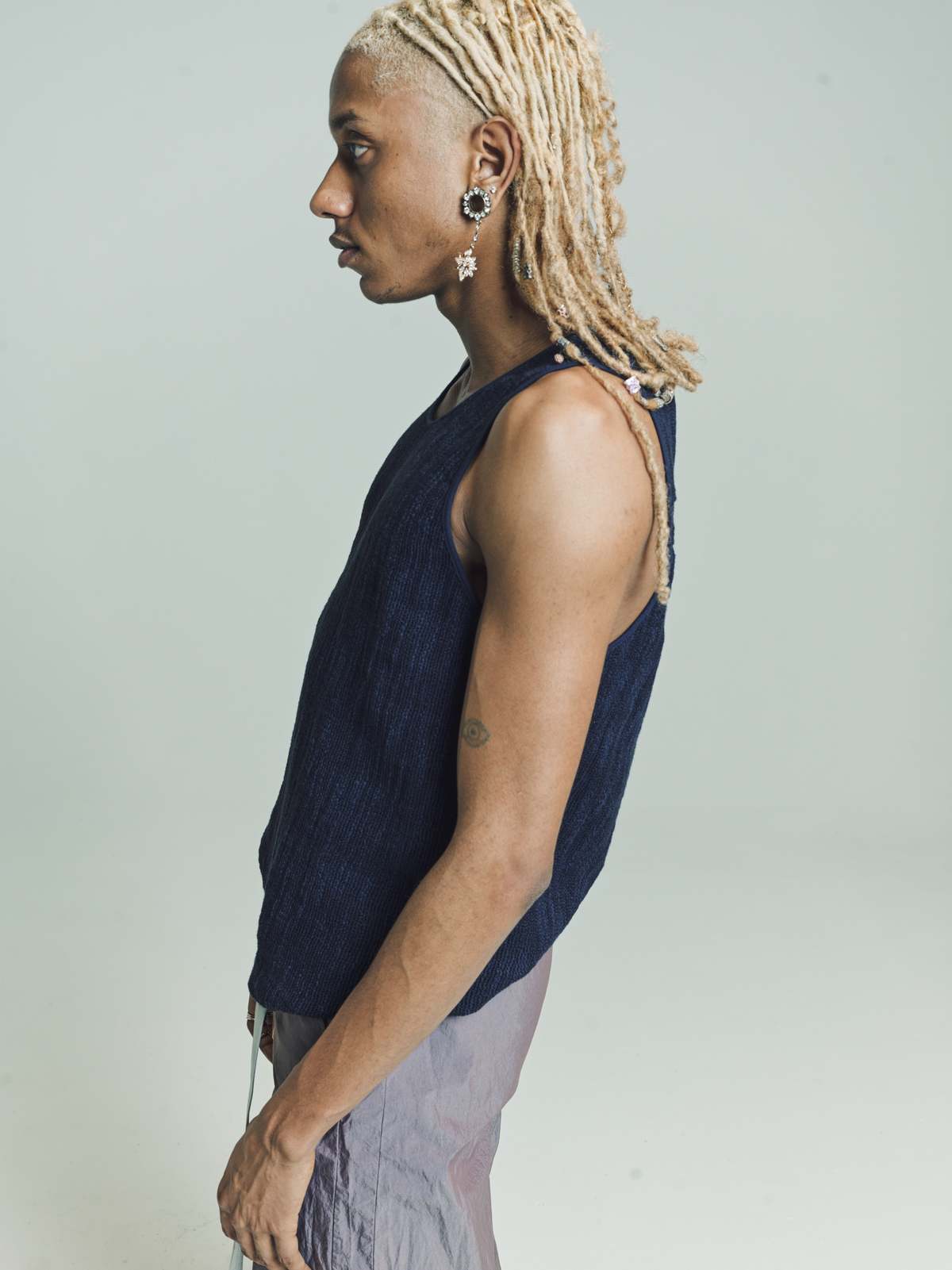 Our Legacy Yawning Linen Singlet - Navy | Garmentory