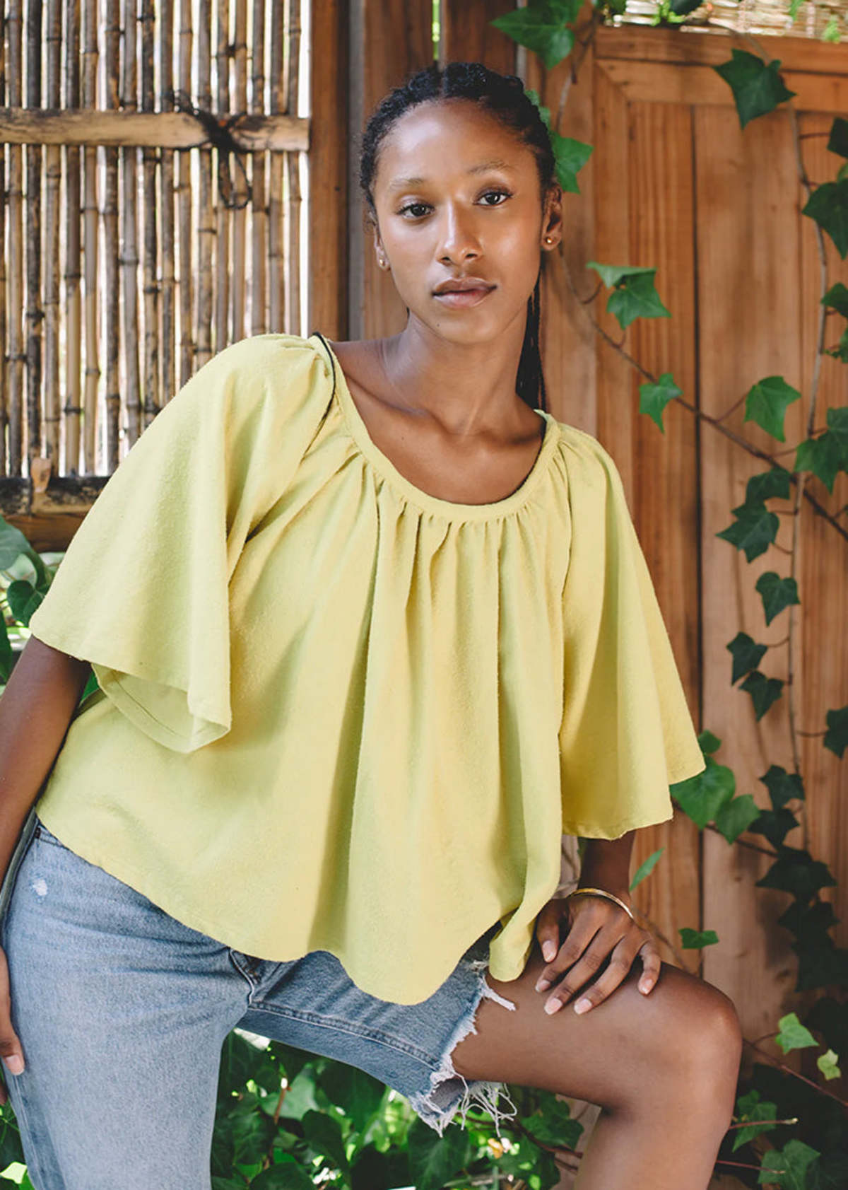 Aliya Wanek Danai Top - Citron | Garmentory