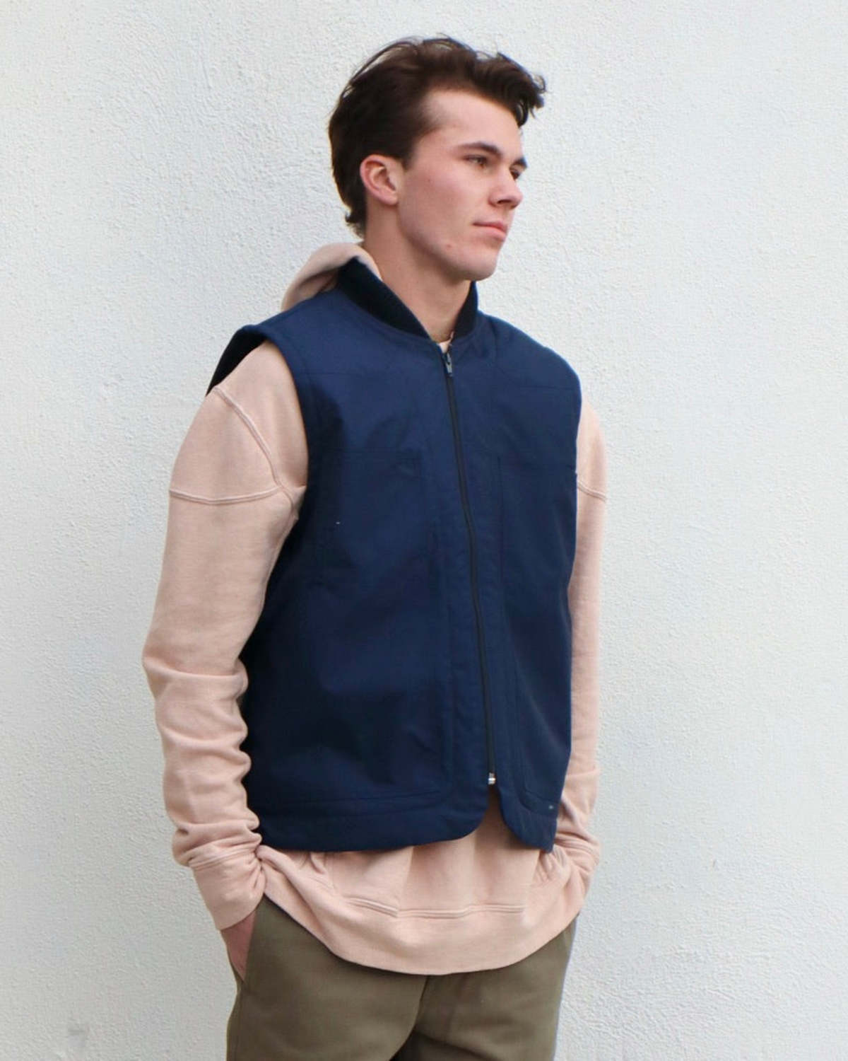 Eat Dust Frosthammer Nylon Vest - Navy | Garmentory