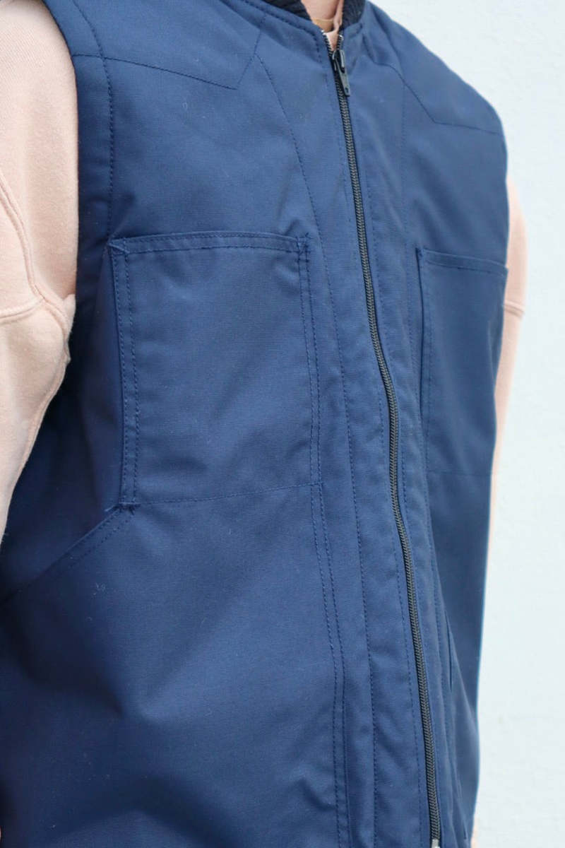 Eat Dust Frosthammer Nylon Vest - Navy | Garmentory