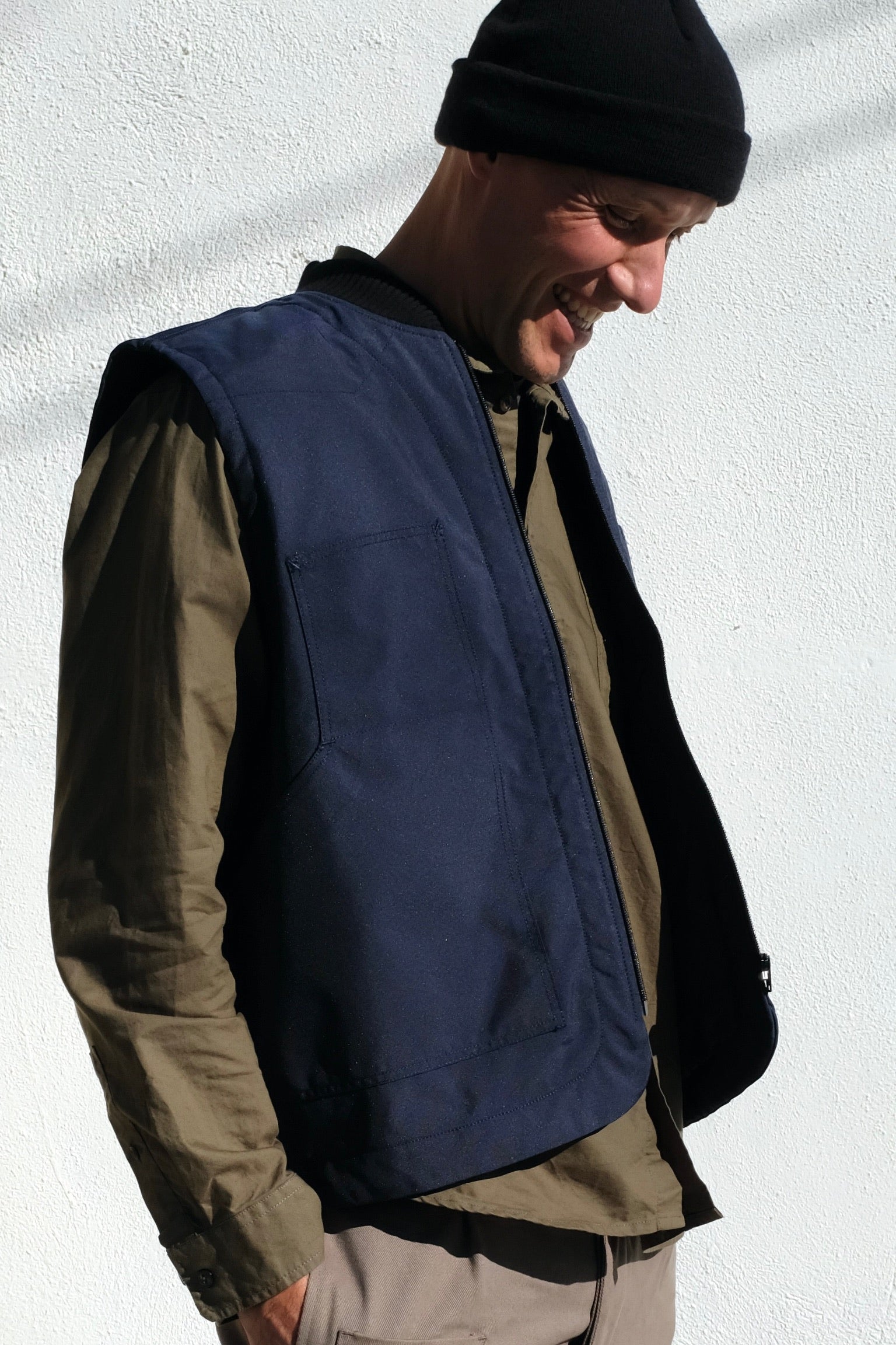 Eat Dust Frosthammer Nylon Vest - Navy | Garmentory