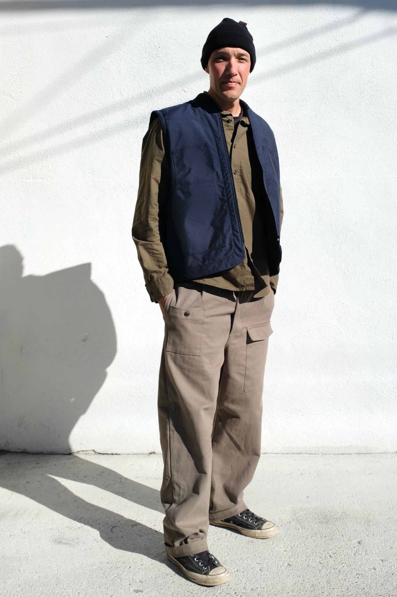 Eat Dust Frosthammer Nylon Vest - Navy | Garmentory