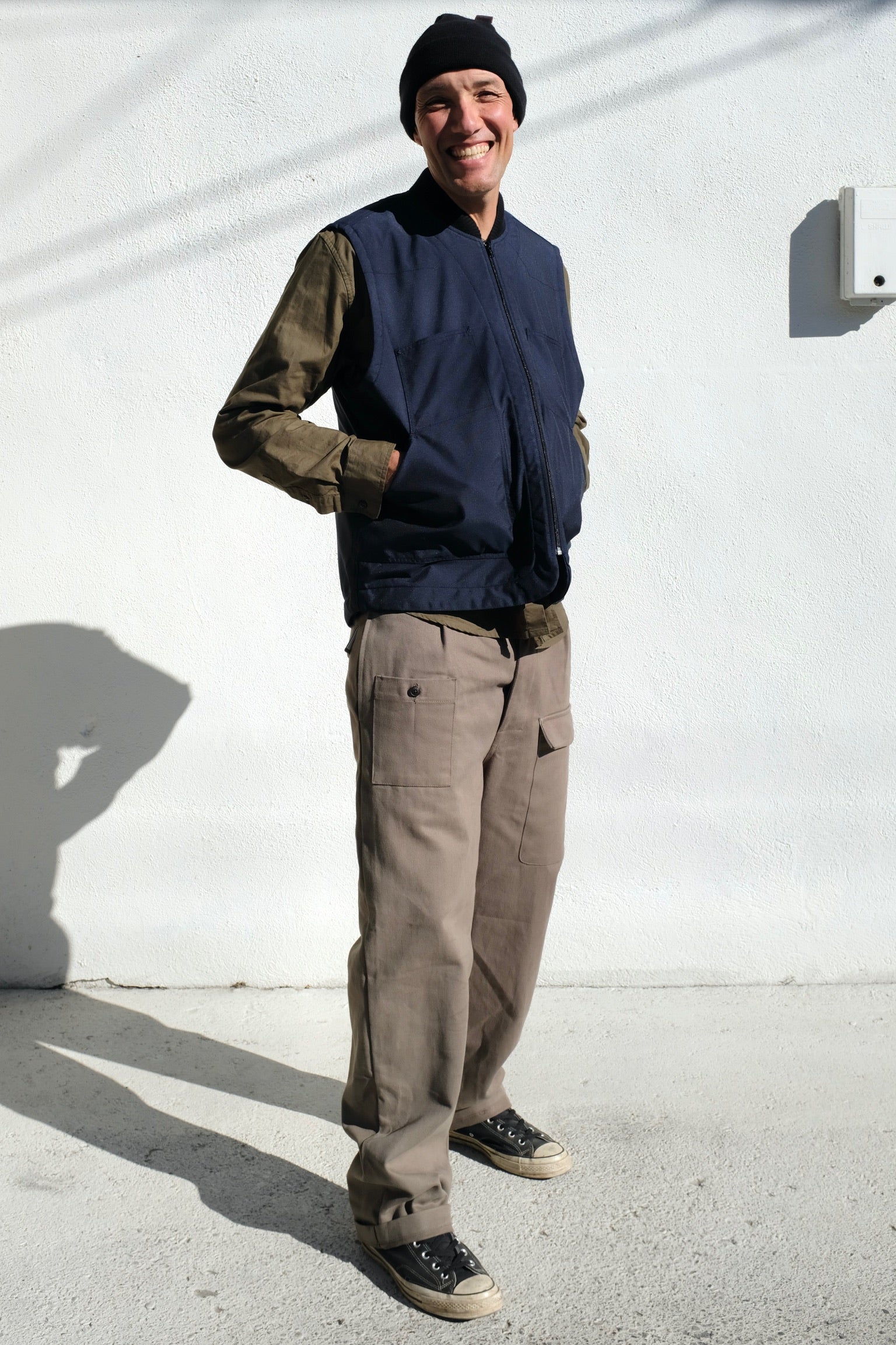 Eat Dust Frosthammer Nylon Vest - Navy | Garmentory