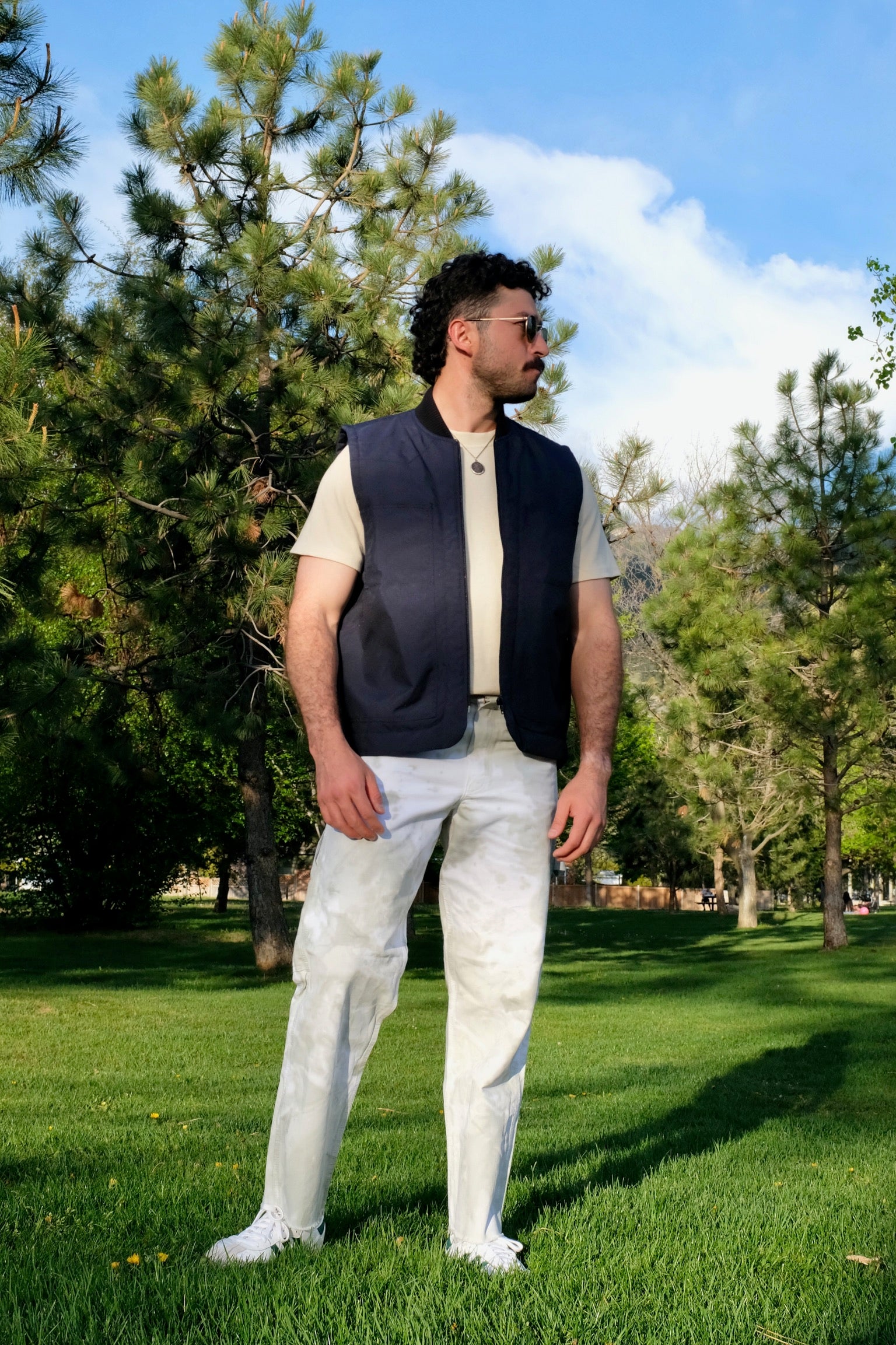 Eat Dust Frosthammer Nylon Vest - Navy | Garmentory