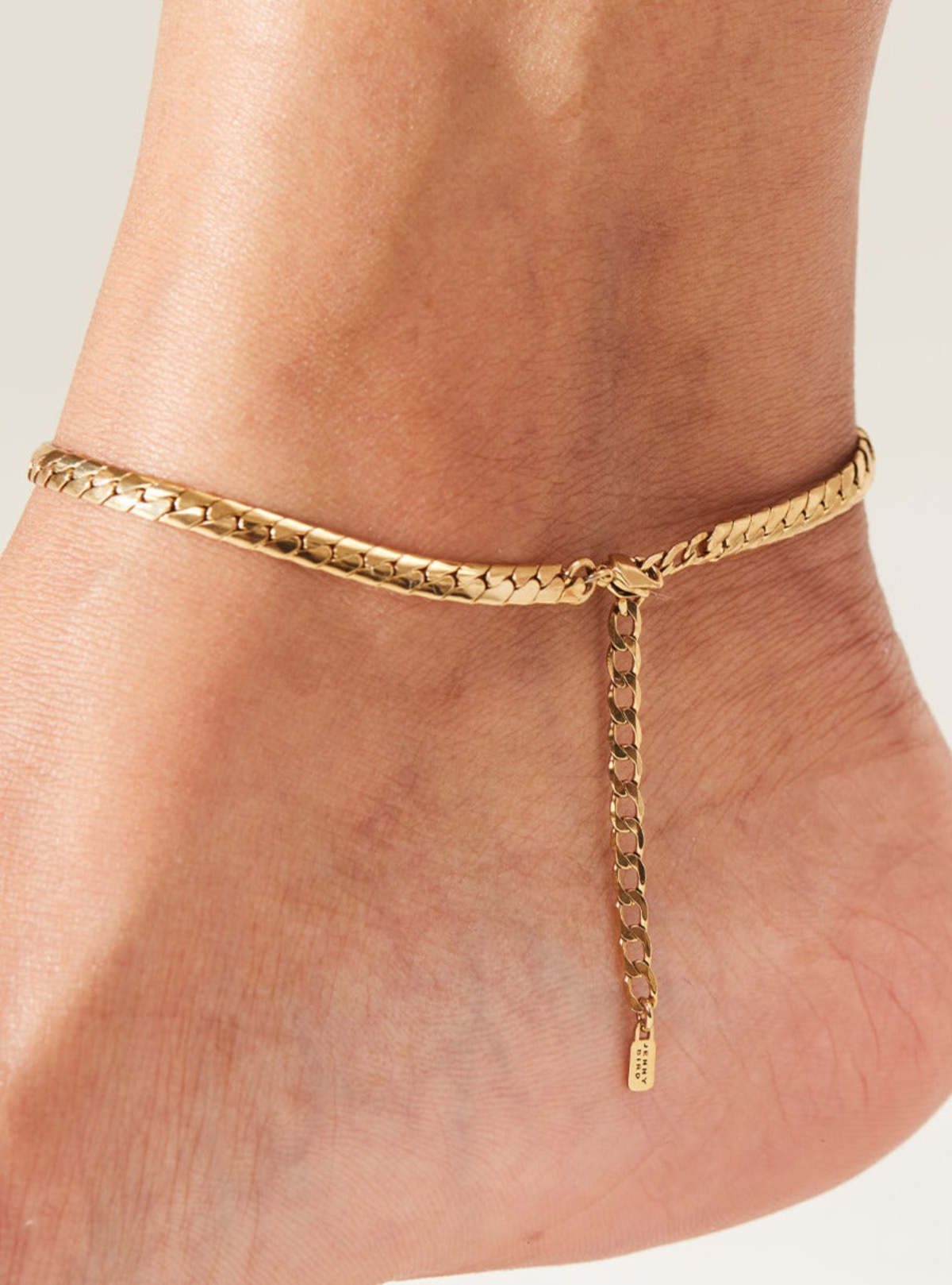 Jenny Bird Snake Chain Priya Anklet - Gold | Garmentory