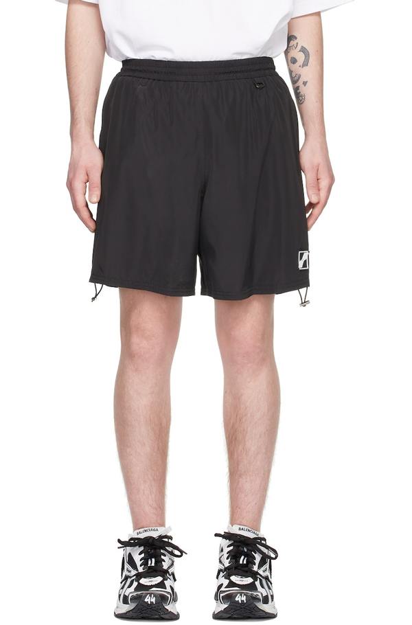 We11done Black Basic String Shorts | Garmentory