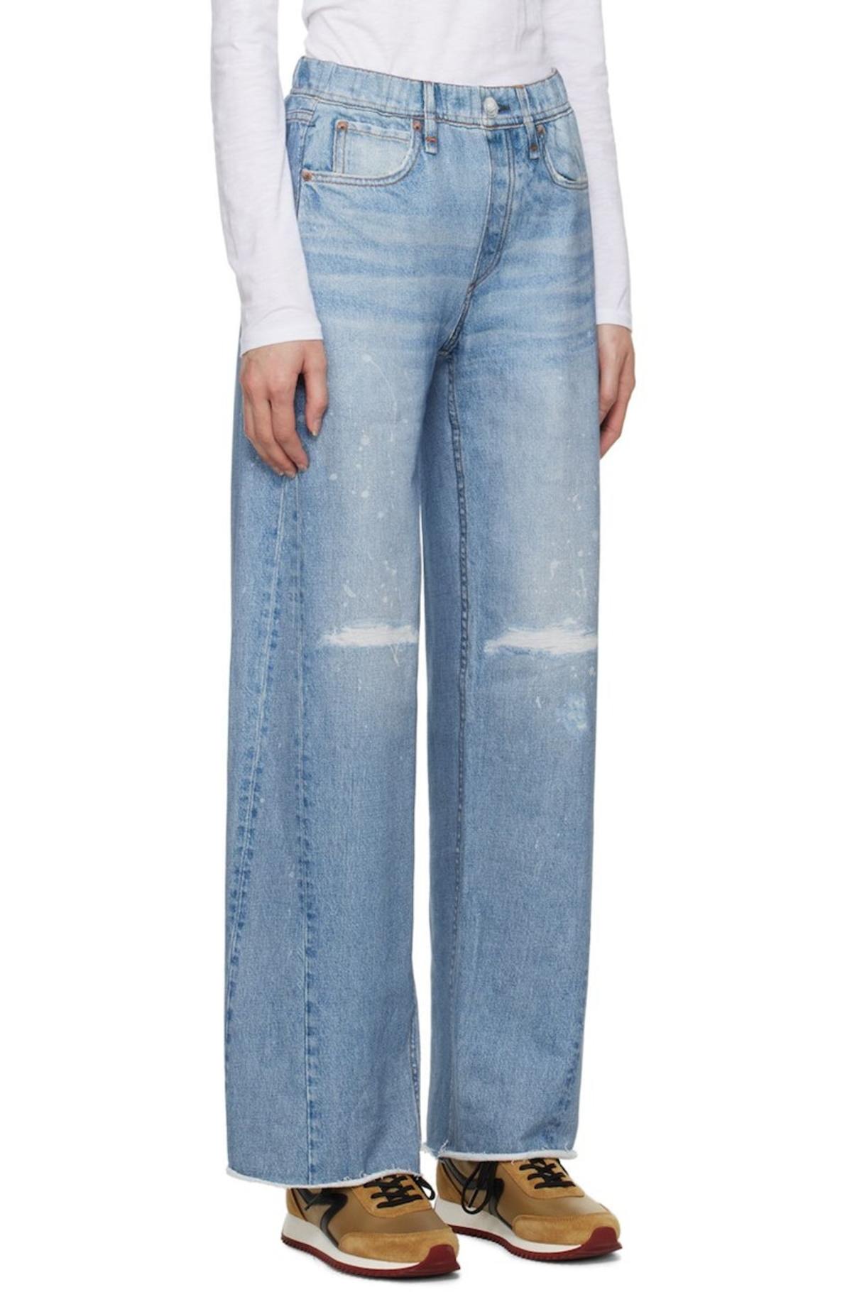 rag & bone Blue Miramar Wide-Leg Trousers | Garmentory