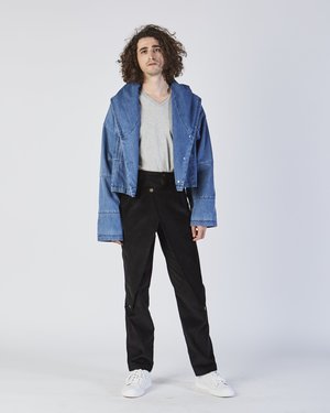 UNISEX 69 Cropped big boy denim jacket | Garmentory