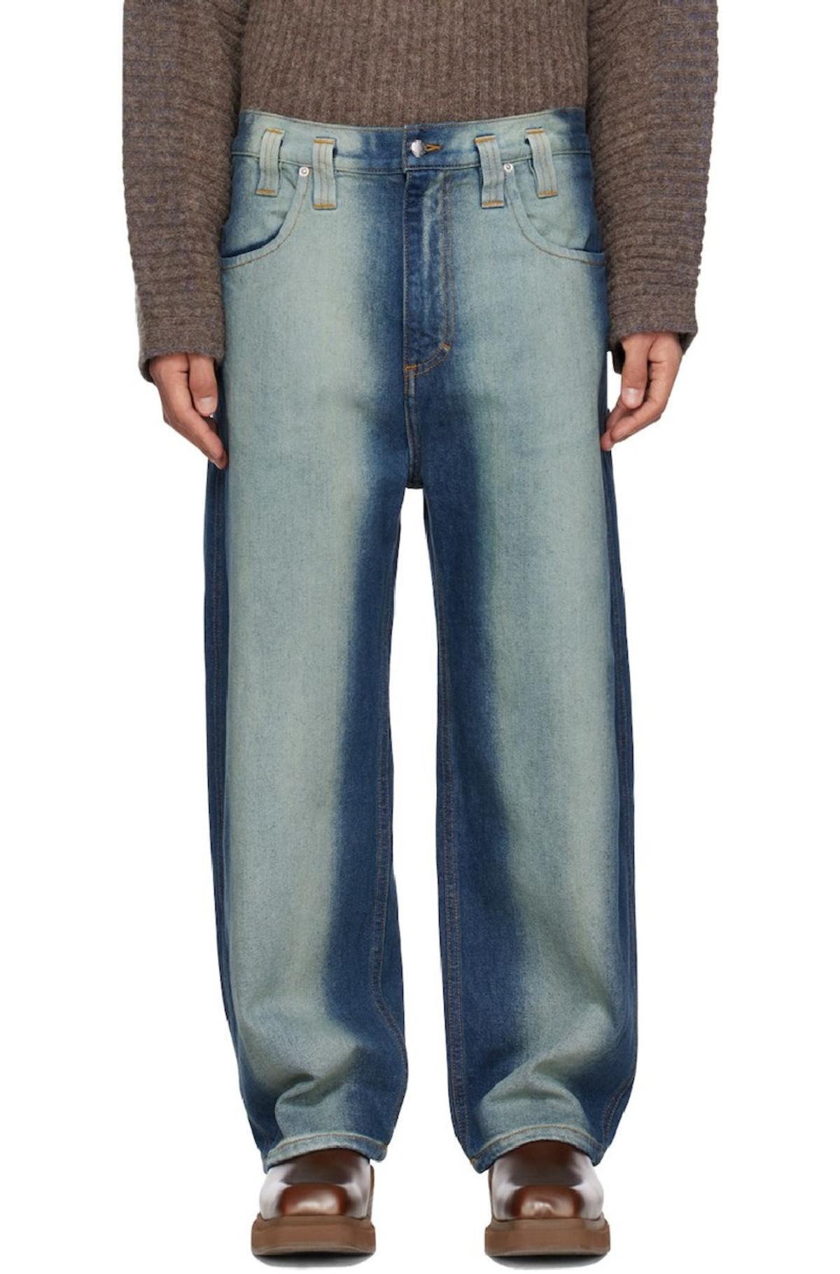 Eckhaus Latta Blue Gradient Jeans | Garmentory