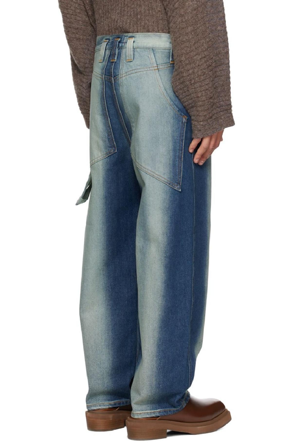 Eckhaus Latta Blue Gradient Jeans | Garmentory