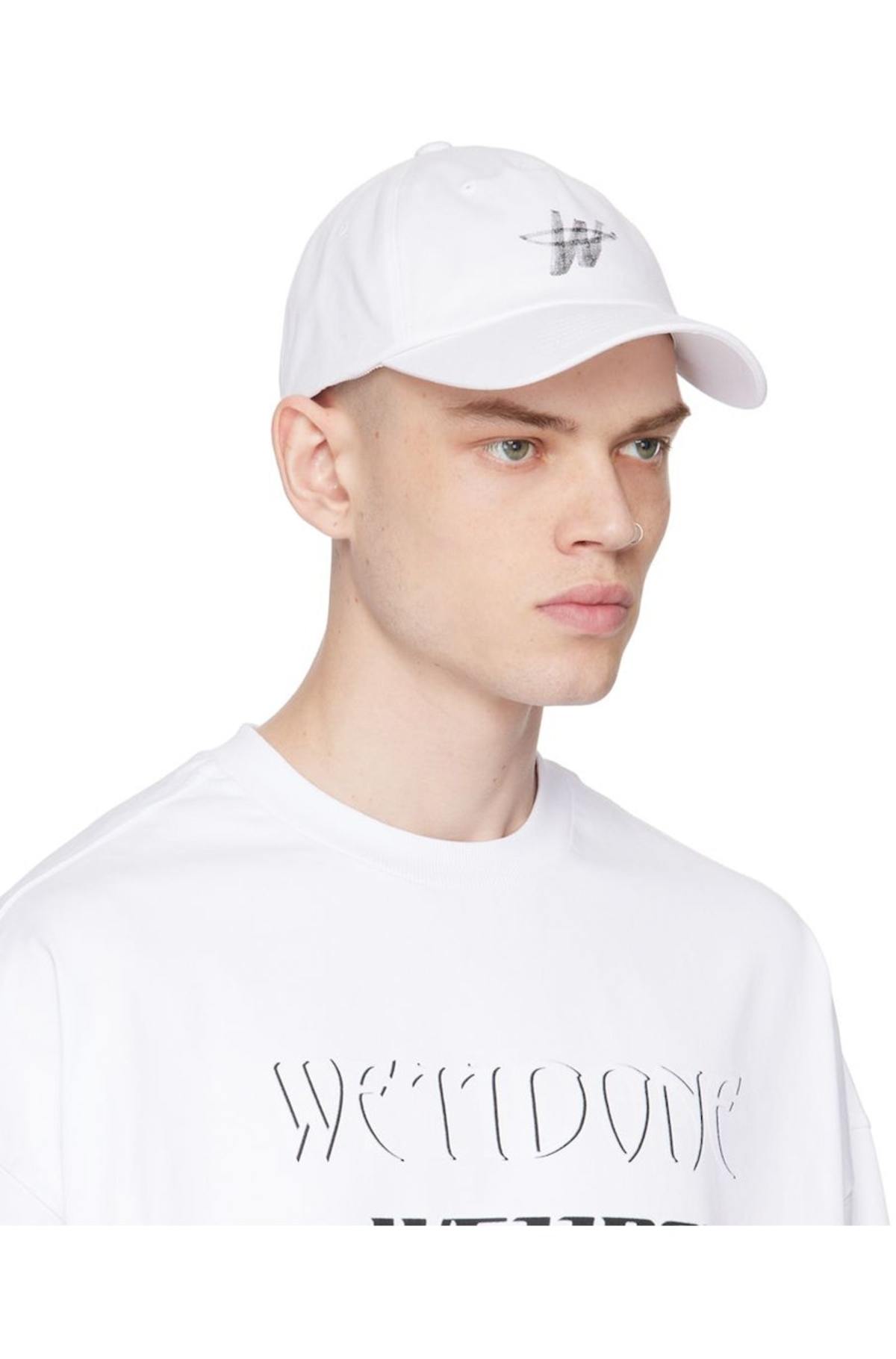 We11done White WD One Logo Cap | Garmentory