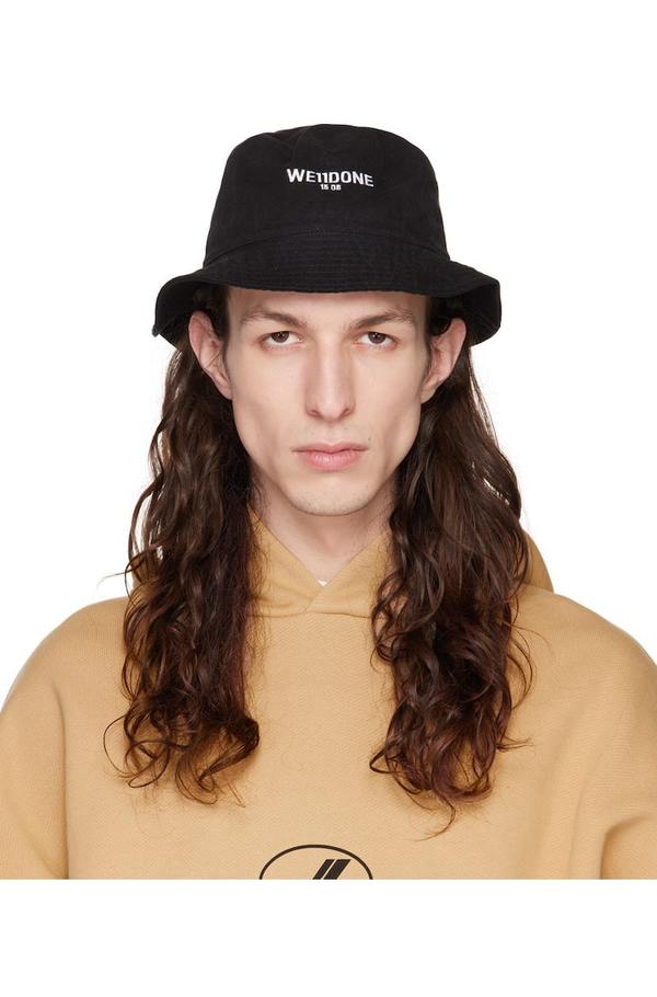 We11done Black Washed Bucket Hat | Garmentory