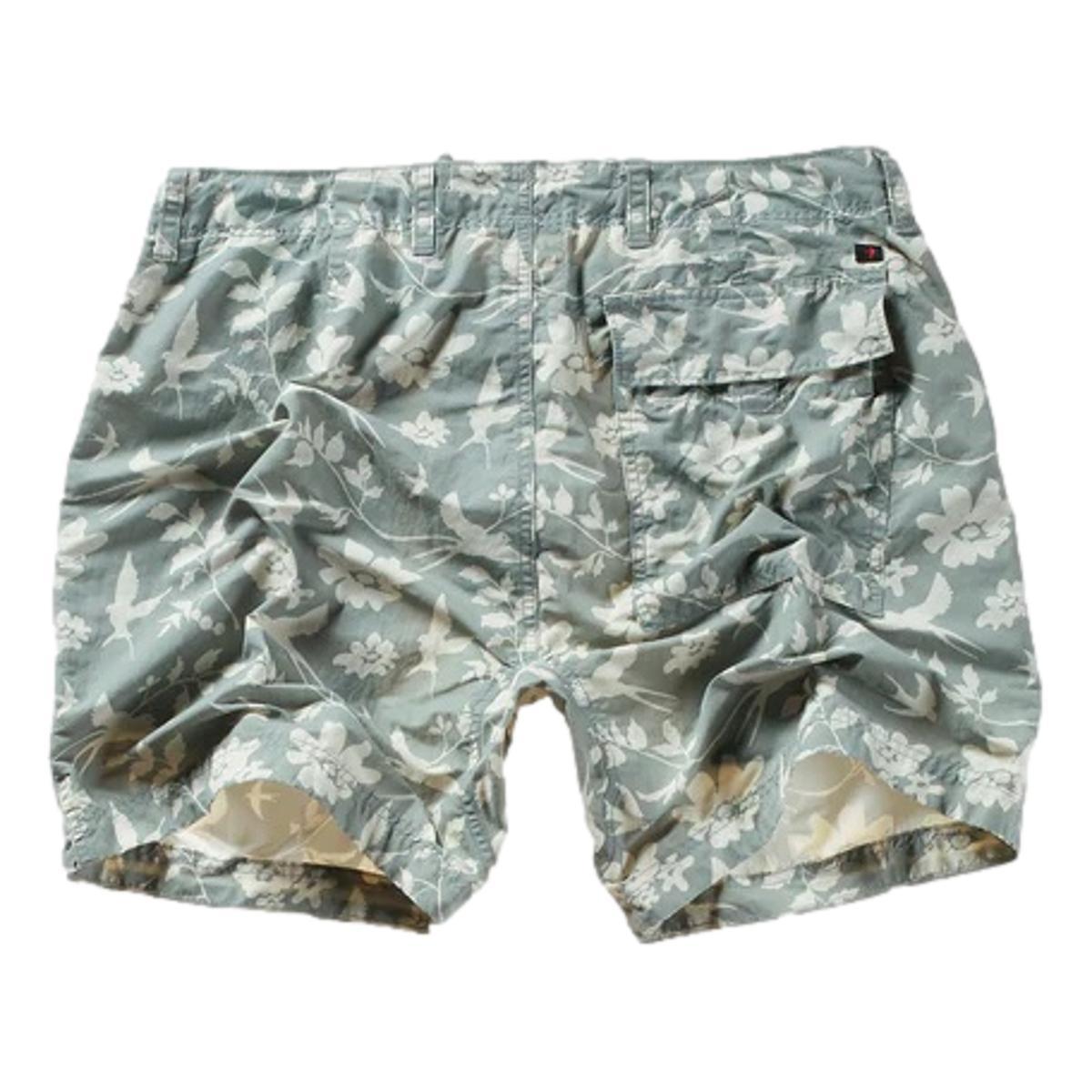 Relwen Graphic Paddle Short - Grey Floral | Garmentory